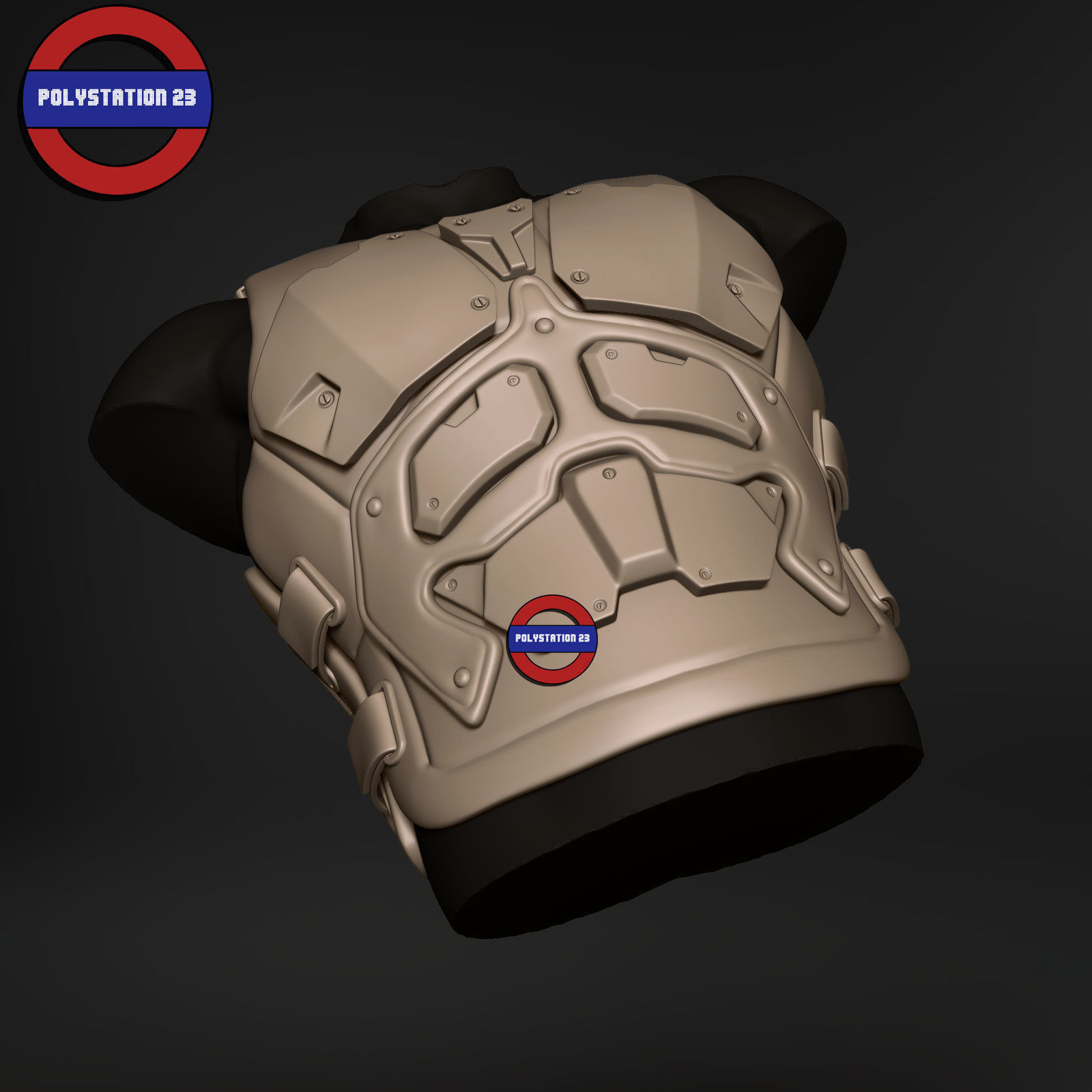 Sci fi character Torso armour v9 highpoly zbrush 3D model | CGTrader