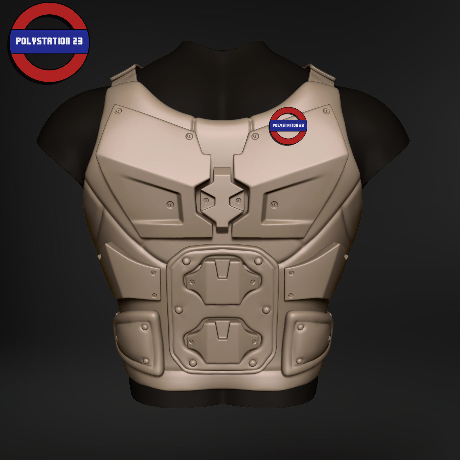 Sci fi character Torso armour v9 highpoly zbrush 3D model | CGTrader