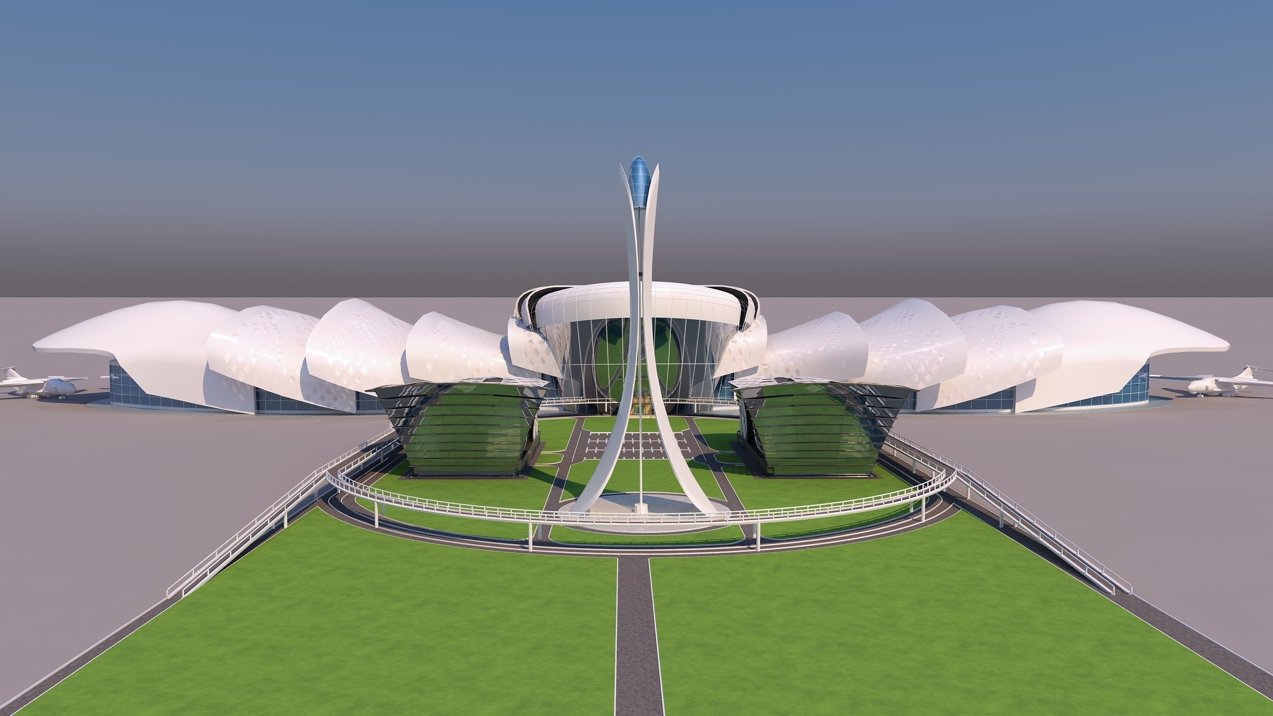 0196 - Airport Building 3D model | CGTrader