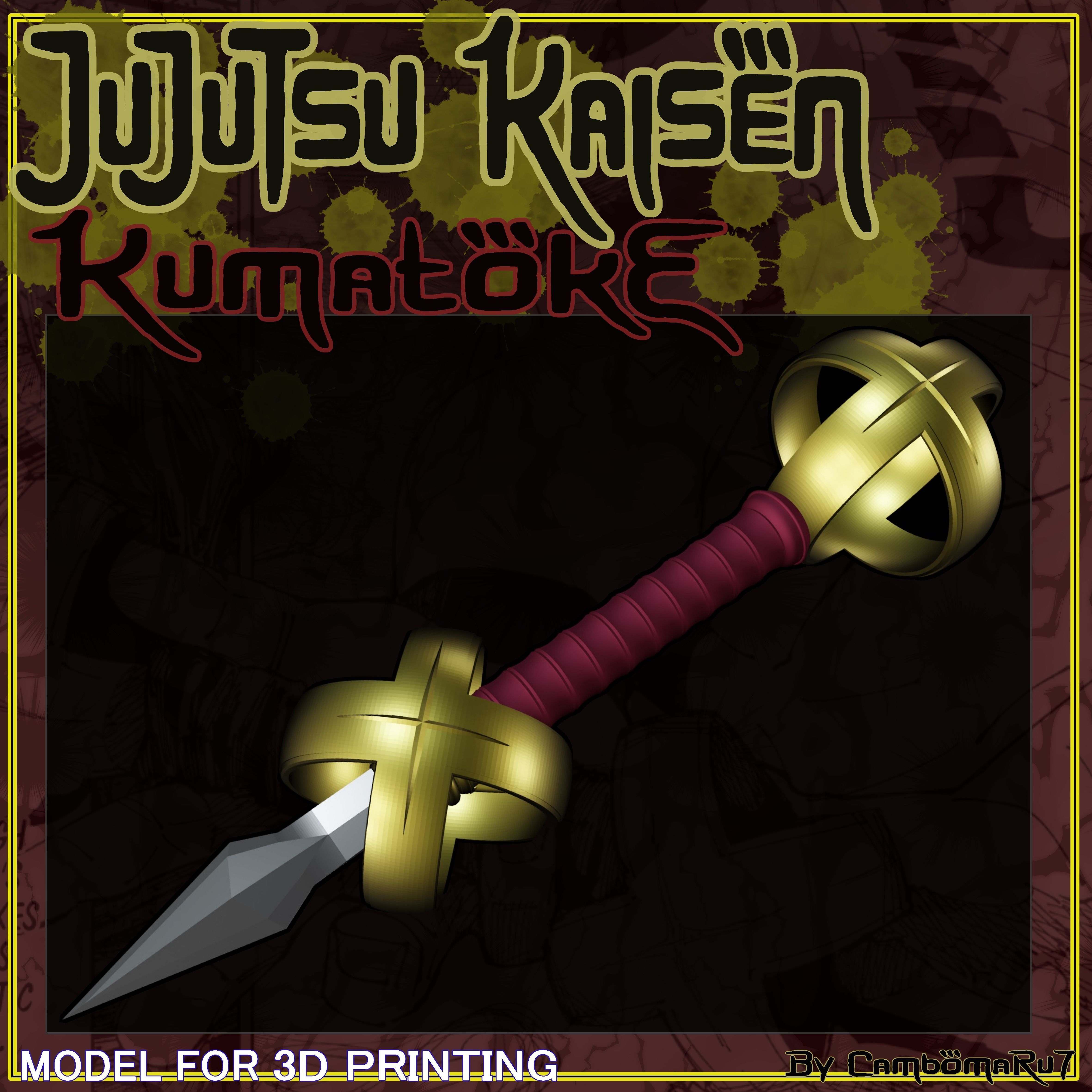 KUMATOKE CURSED TOOL - JUJUTSU KAISEN - STL 3D model 3D printable ...