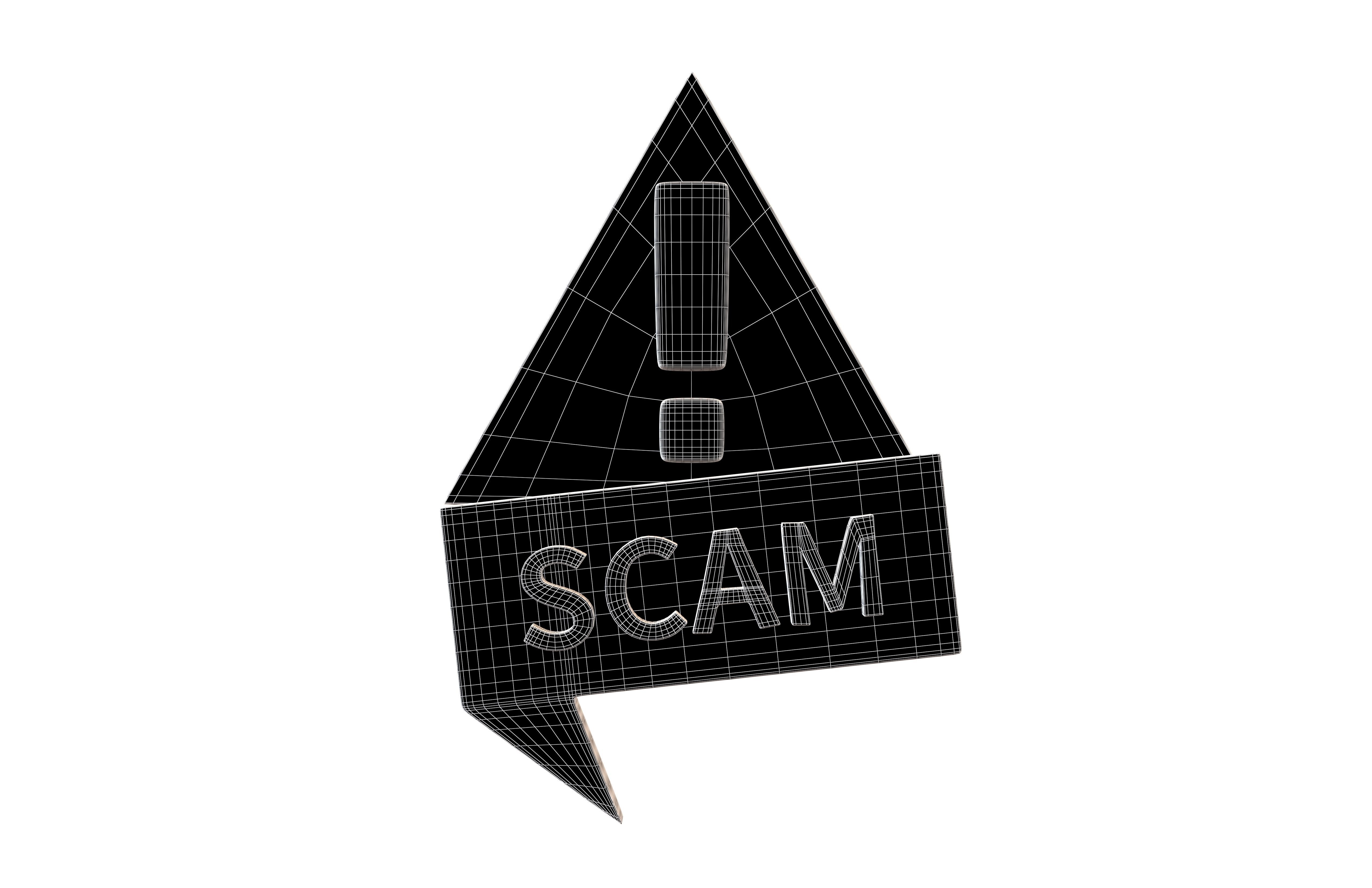 3D model Scam Symbol V3 002 VR / AR / low-poly | CGTrader