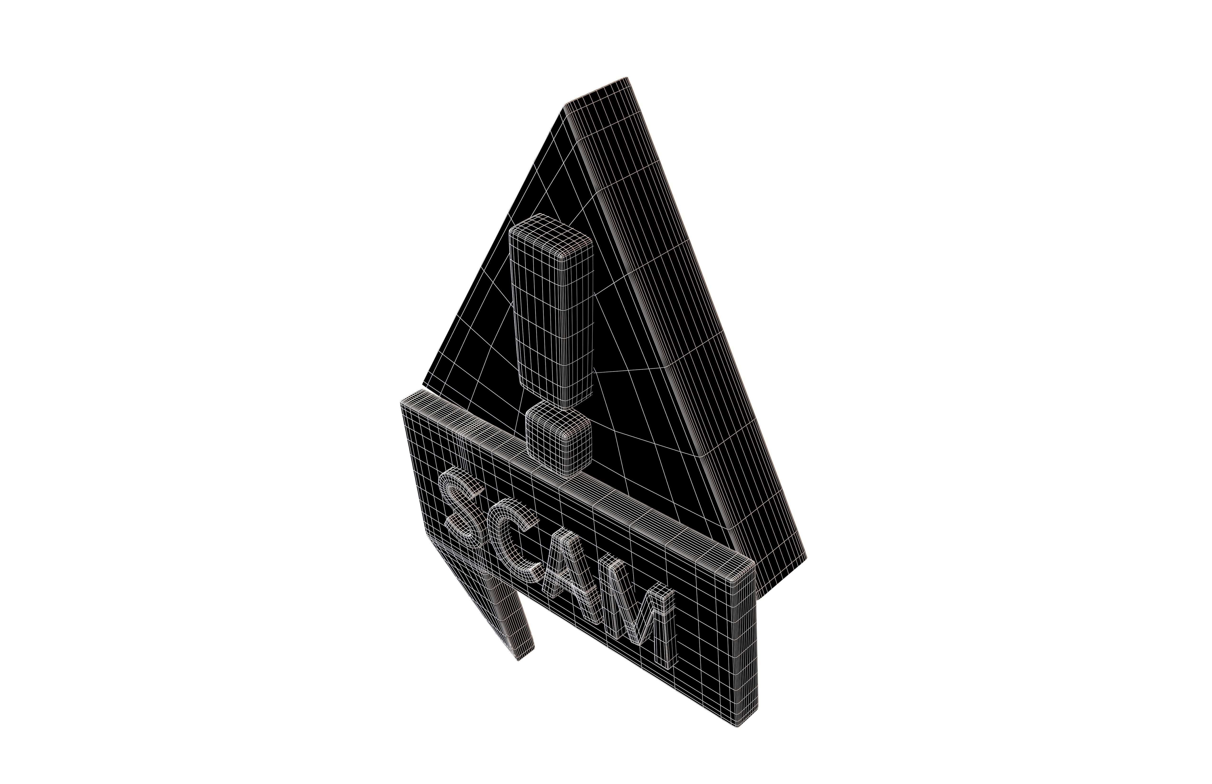 3D model Scam Symbol V3 003 VR / AR / low-poly | CGTrader