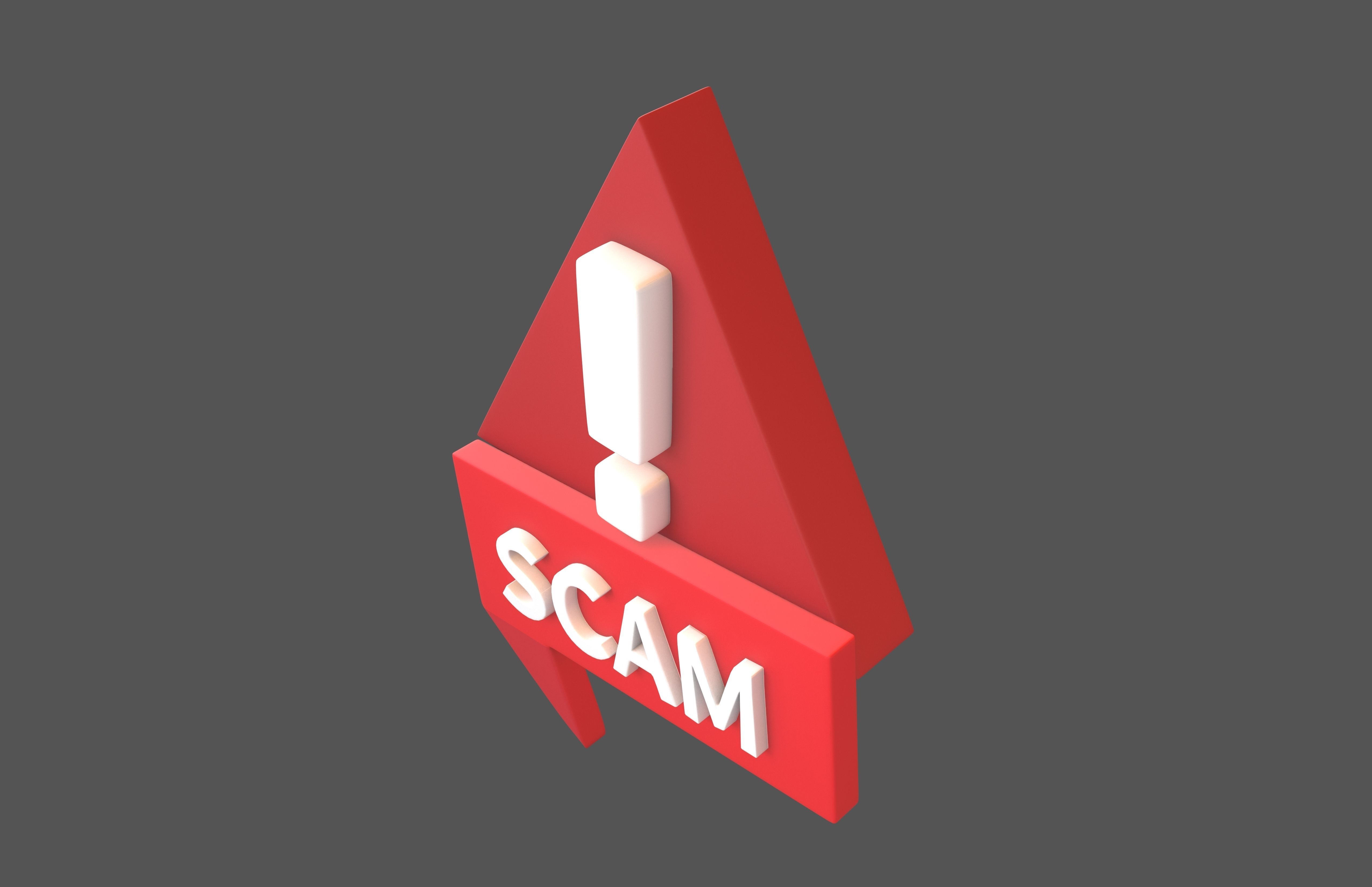 3D model Scam Symbol V3 003 VR / AR / low-poly | CGTrader