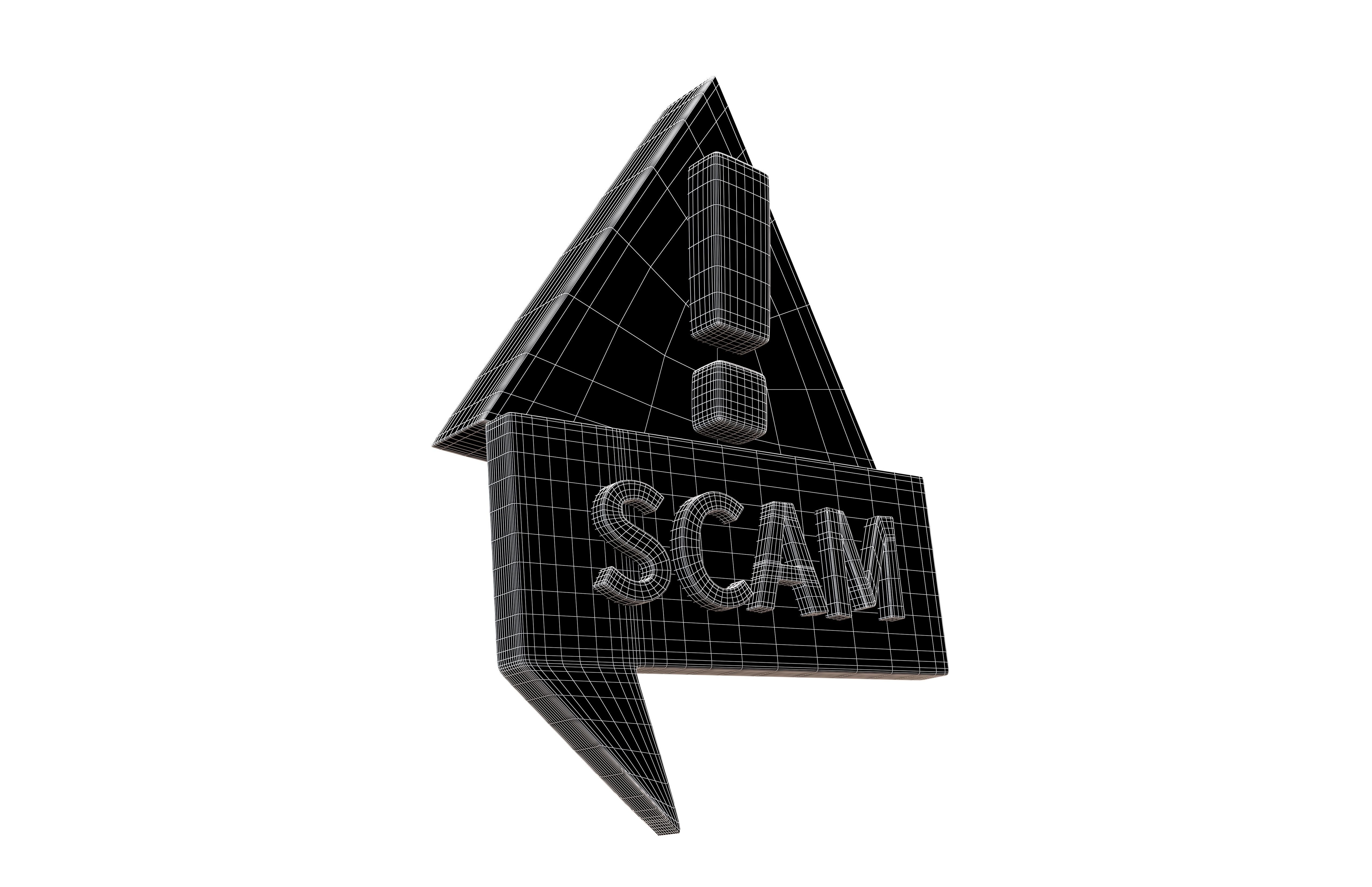 3D model Scam Symbol V3 004 VR / AR / low-poly | CGTrader