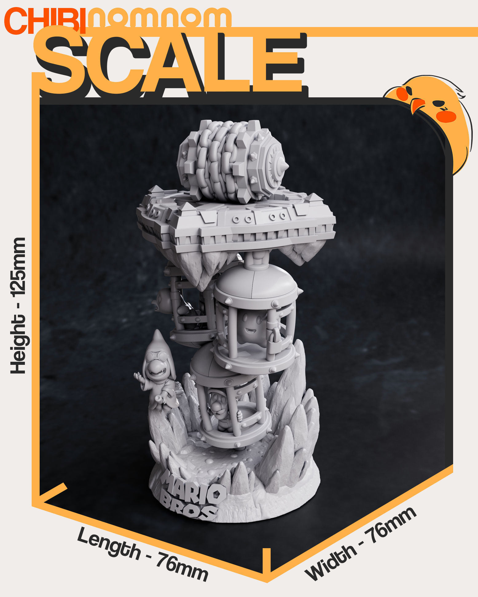 Chibi Lumali from Super Mario Bros 3D model 3D printable | CGTrader