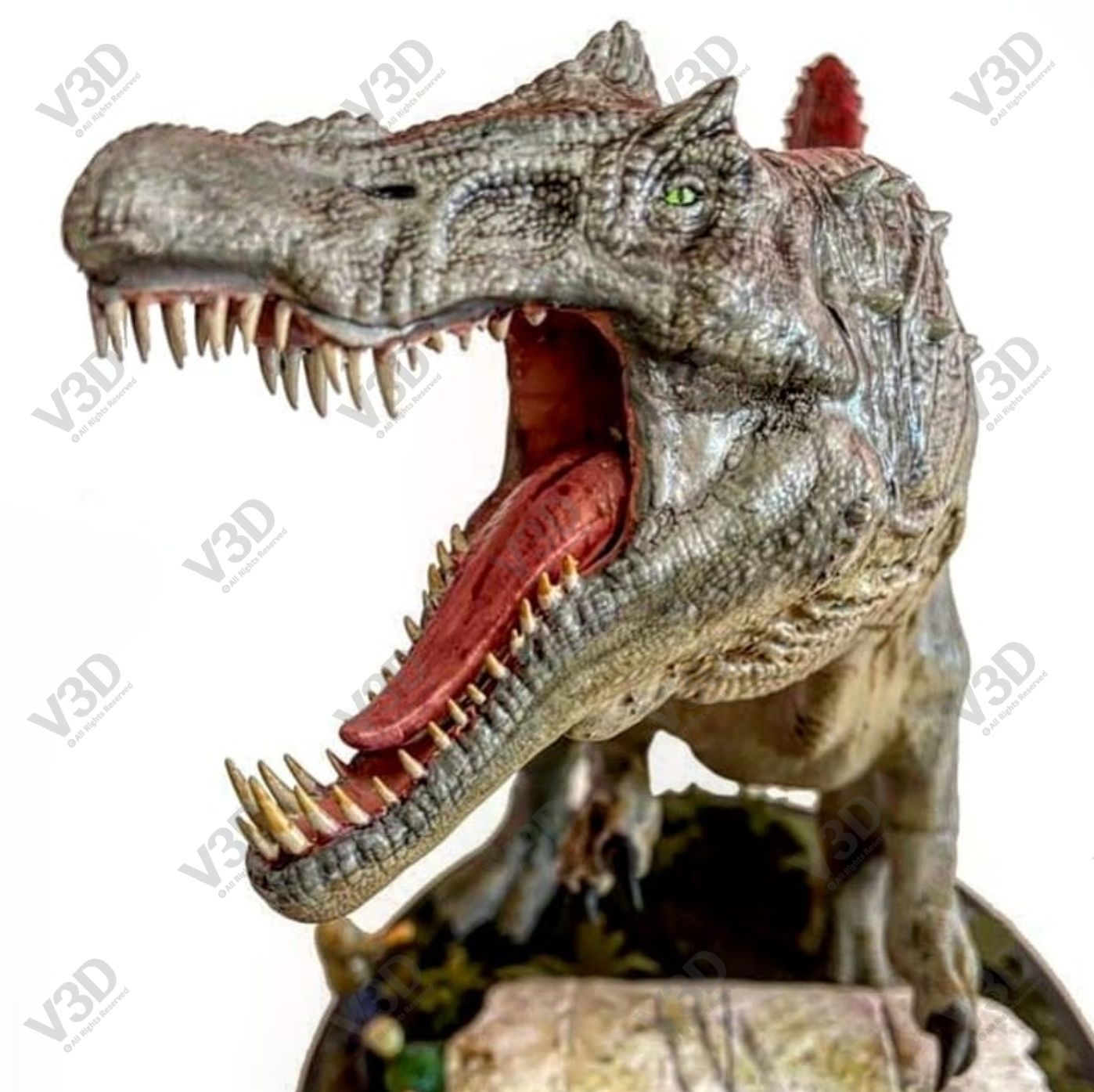 spinosaurus diorama - V3D 3D model 3D printable | CGTrader
