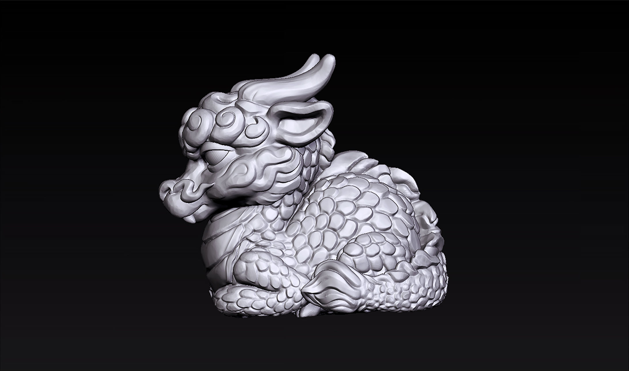 Cute Grumpy Dragon 3D model 3D printable | CGTrader