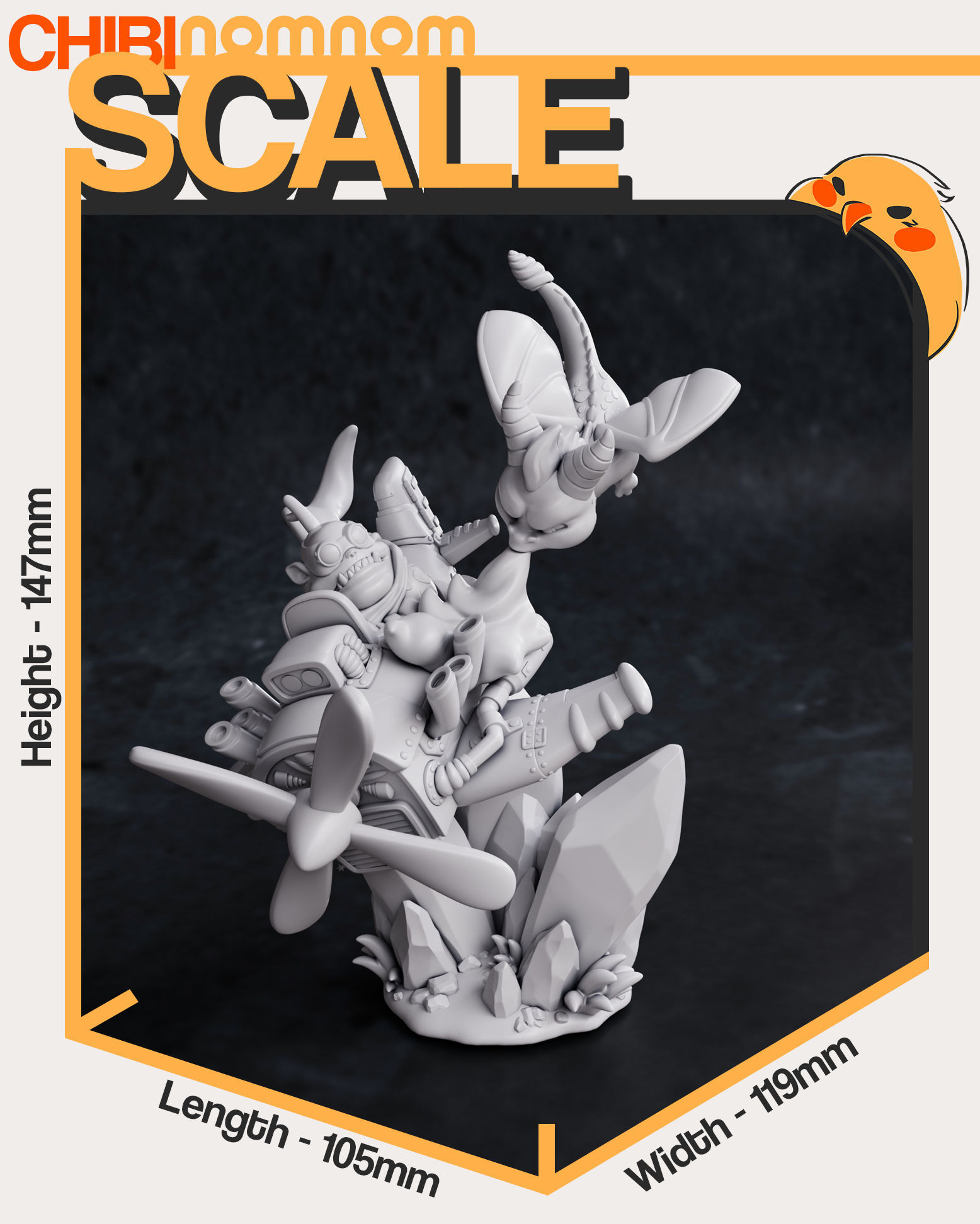 Chibi Spyro 3D model 3D printable | CGTrader