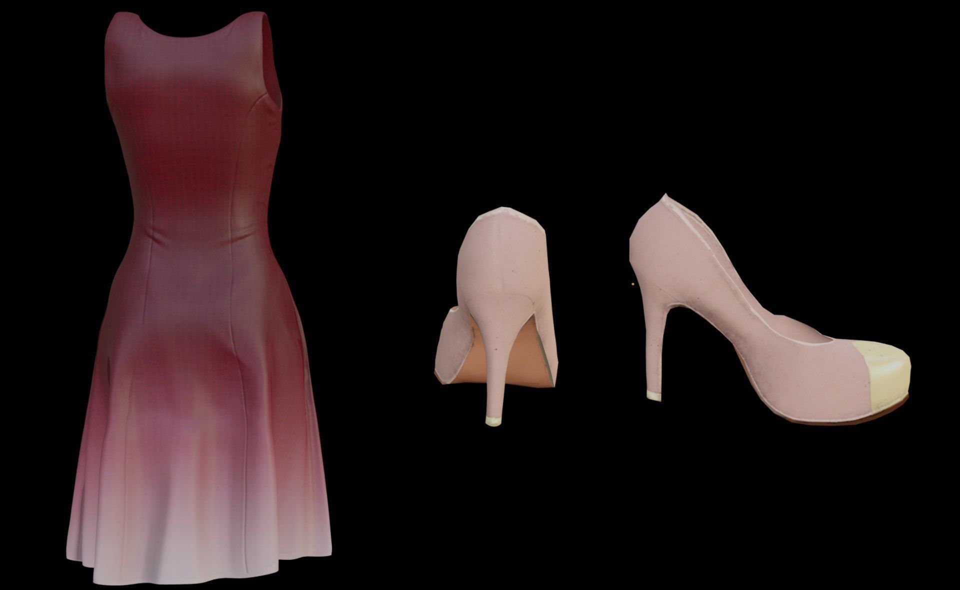 3D model Female Character Low-Poly Realistic VR / AR / low-poly | CGTrader