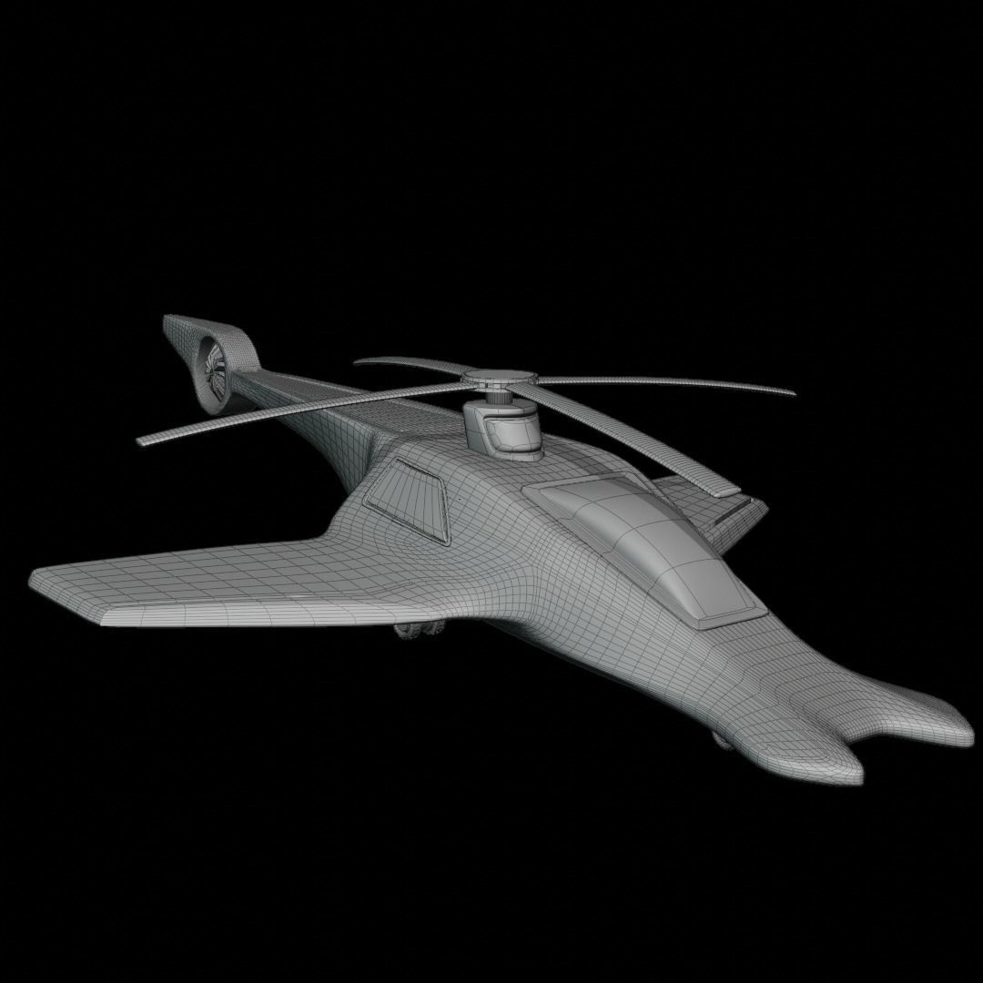 Sleek and Powerful 3D-Printable Helicopter Model 3D model 3D printable ...