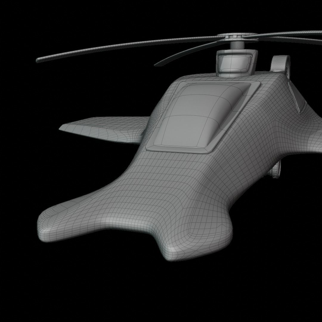 Sleek and Powerful 3D-Printable Helicopter Model 3D model 3D printable ...