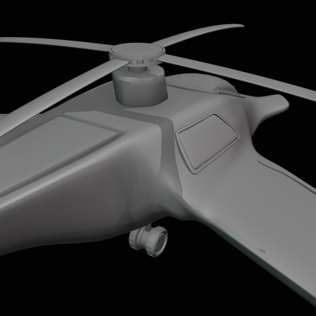 Sleek and Powerful 3D-Printable Helicopter Model 3D model 3D printable ...