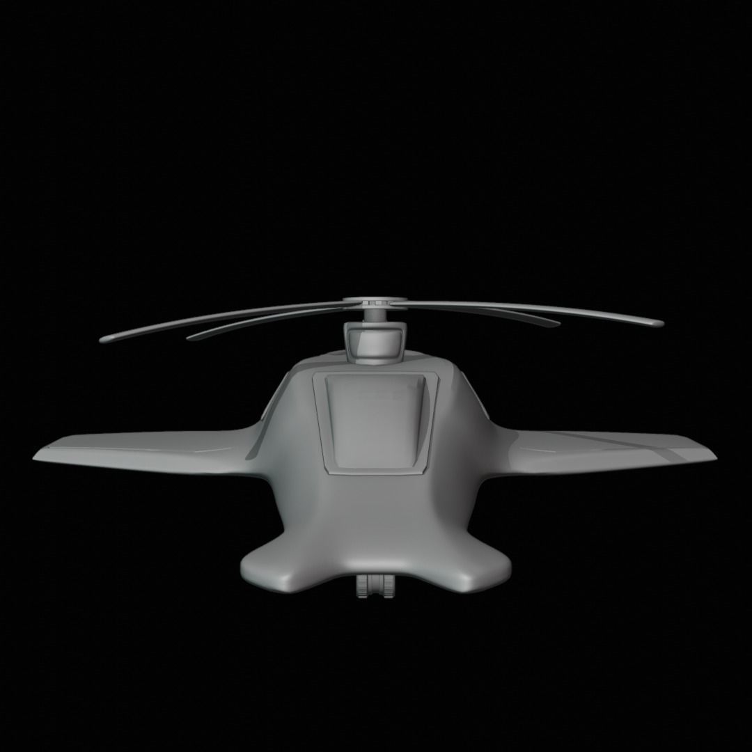Sleek and Powerful 3D-Printable Helicopter Model 3D model 3D printable ...