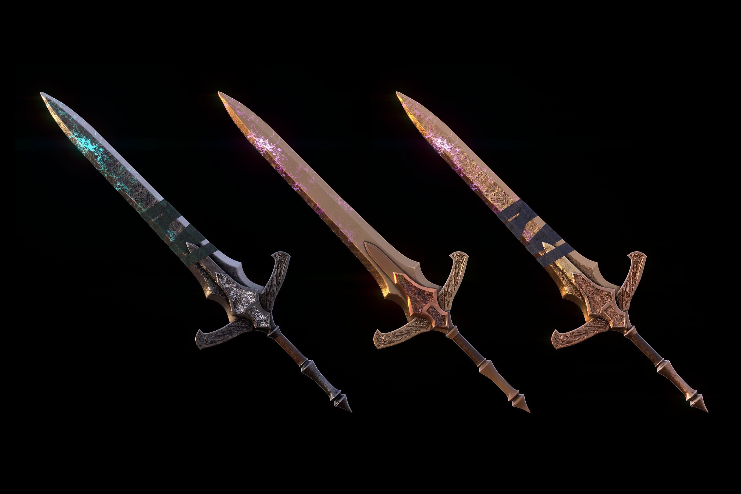 Medieval Magic Sword Holy Moonlight Sword from Bloodborne 3D model ...