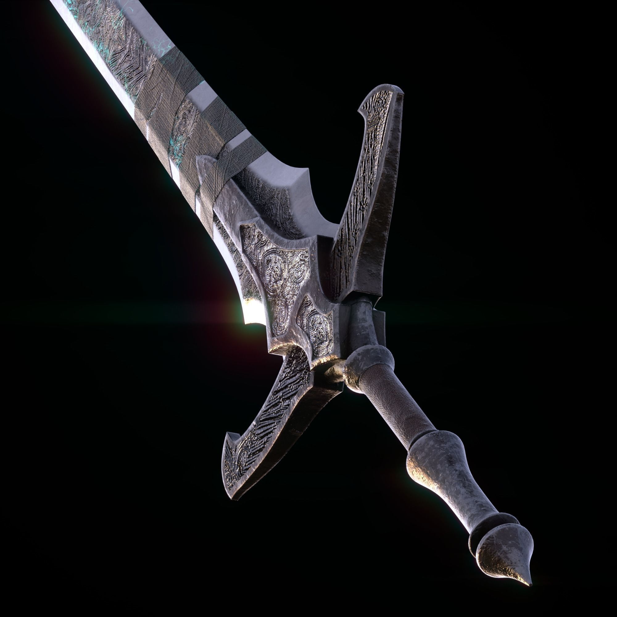 Medieval Magic Sword Holy Moonlight Sword from Bloodborne 3D model ...