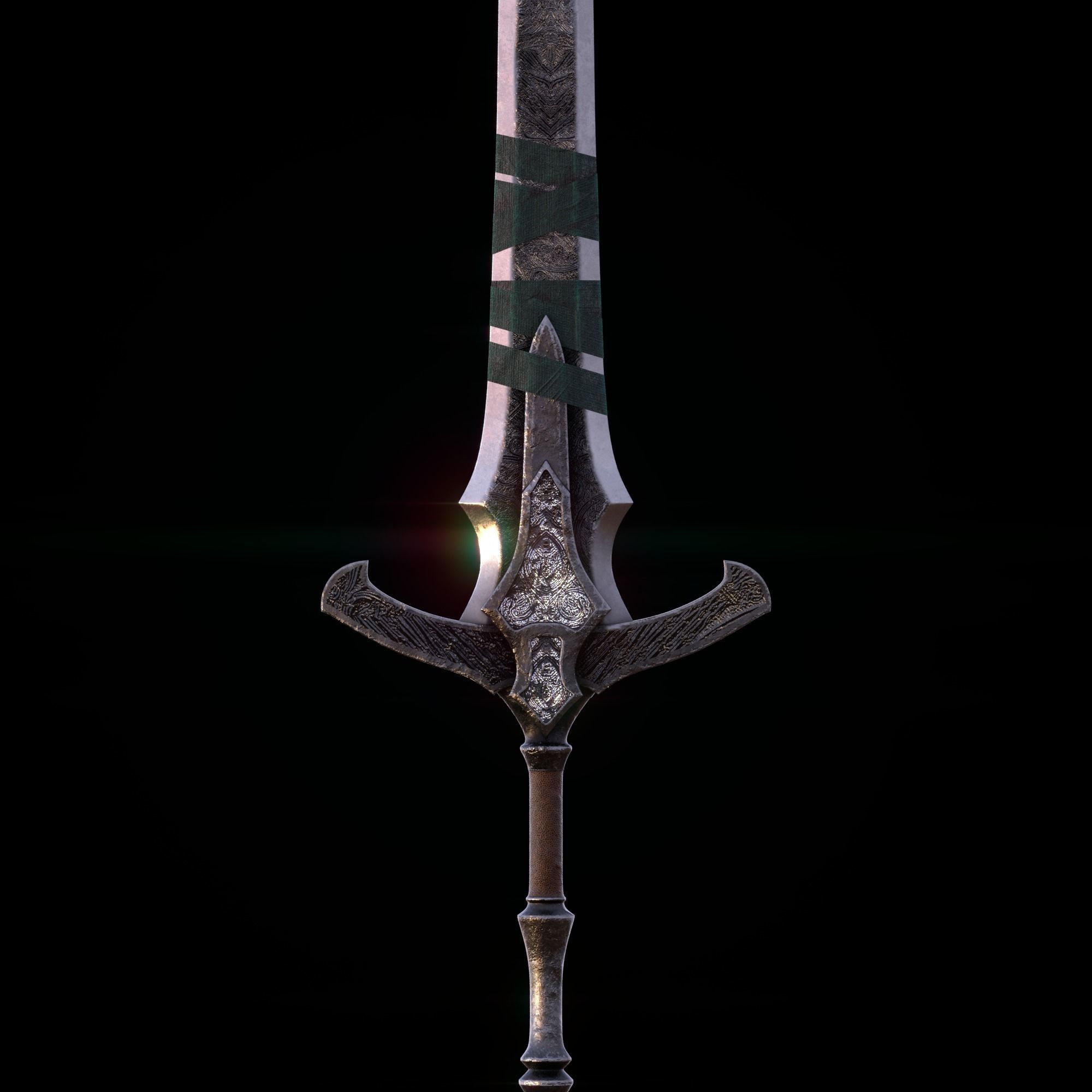 Medieval Magic Sword Holy Moonlight Sword from Bloodborne 3D model ...