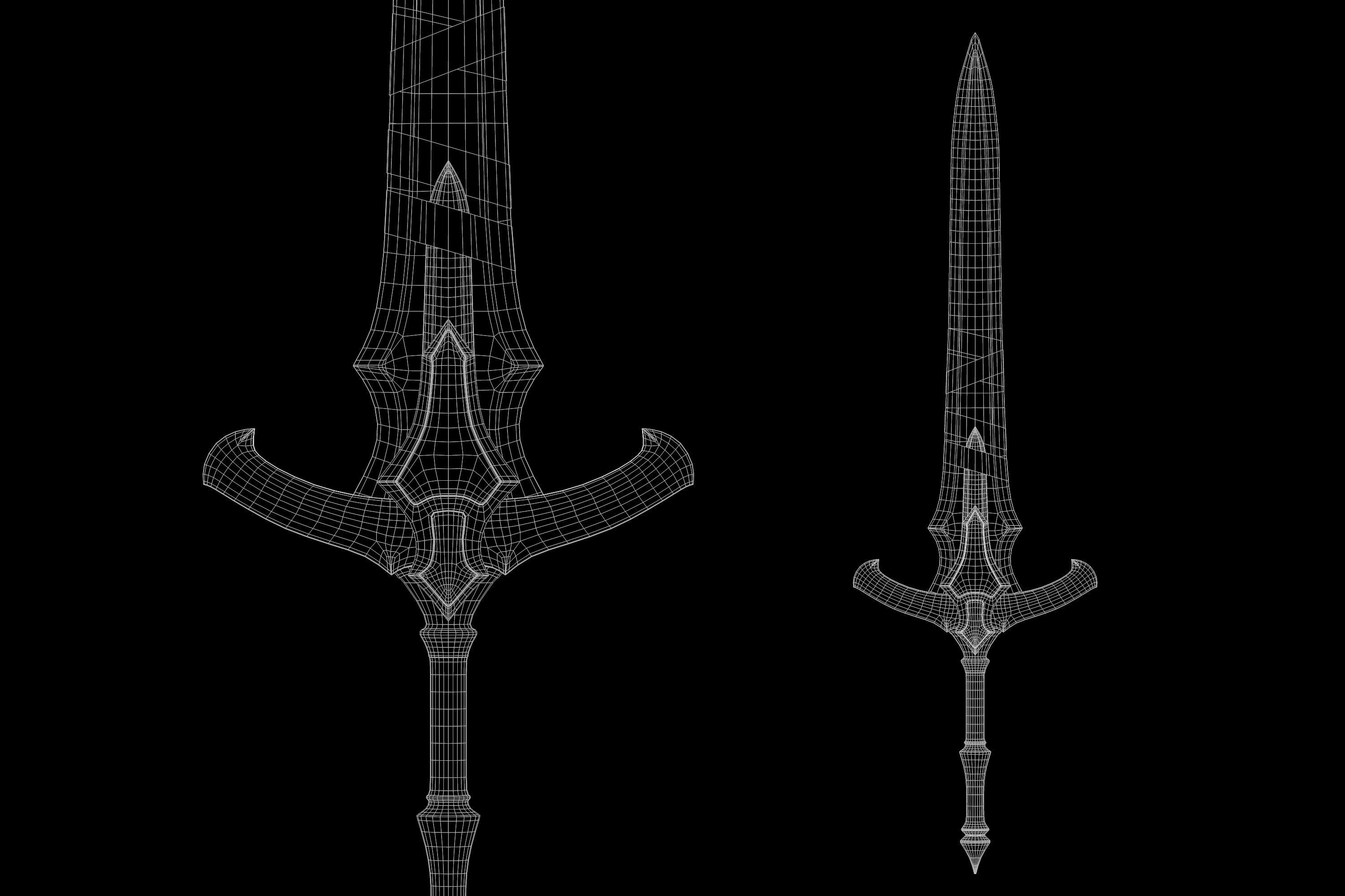 Medieval Magic Sword Holy Moonlight Sword from Bloodborne 3D model ...