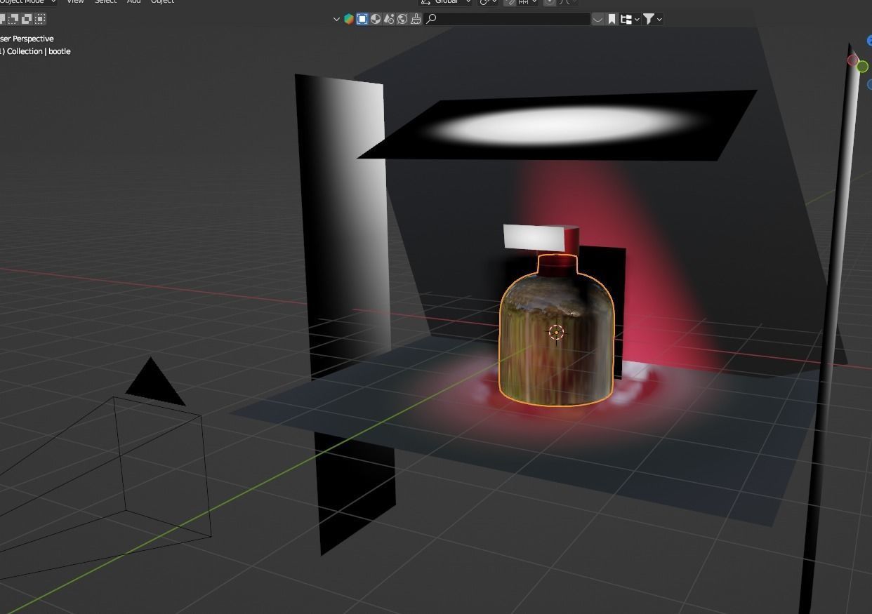 3D model Luxury Perfume Bottle with Lightning and Texture VR / AR / low ...