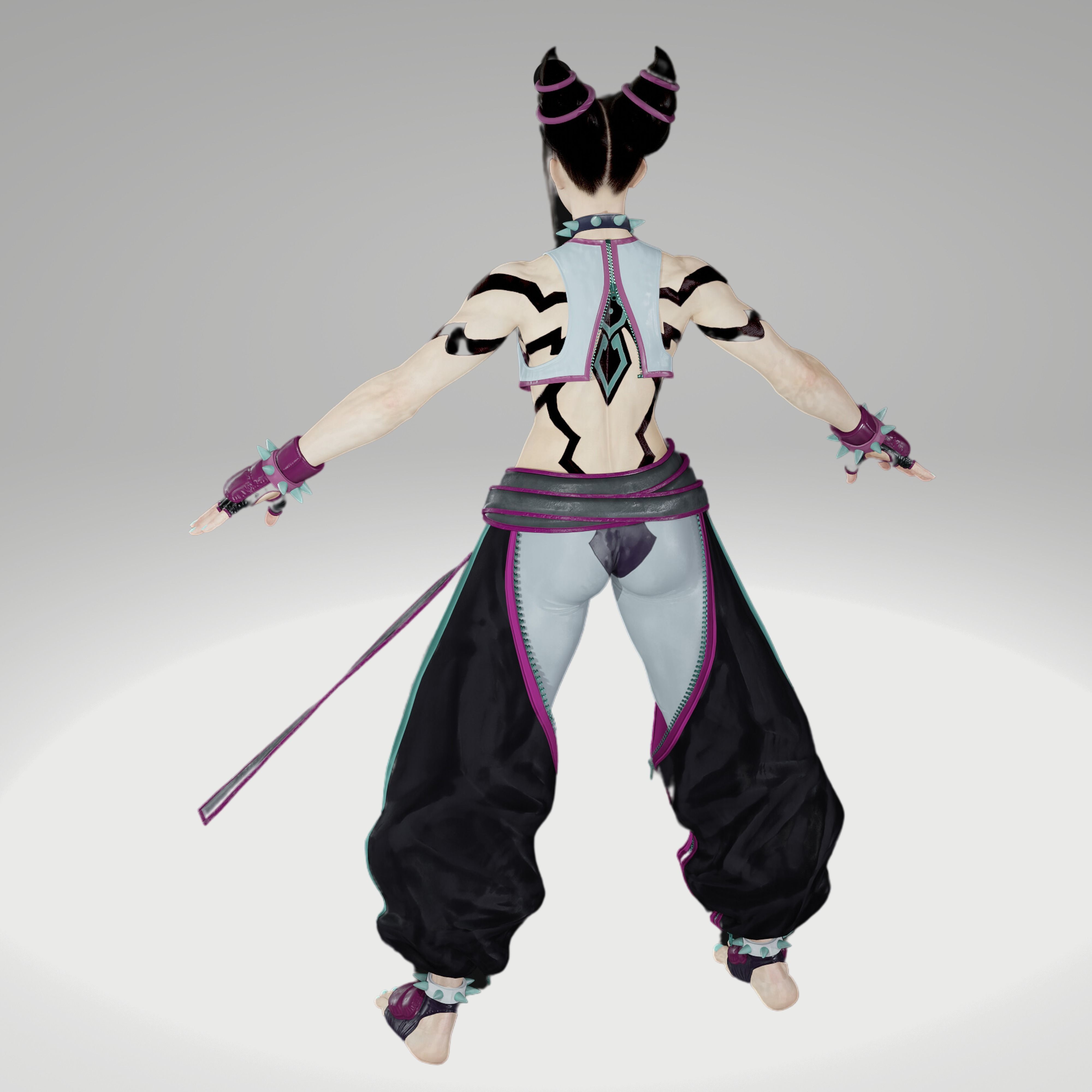 3D model Street Fighter VI - Juri Han S1 VR / AR / low-poly | CGTrader
