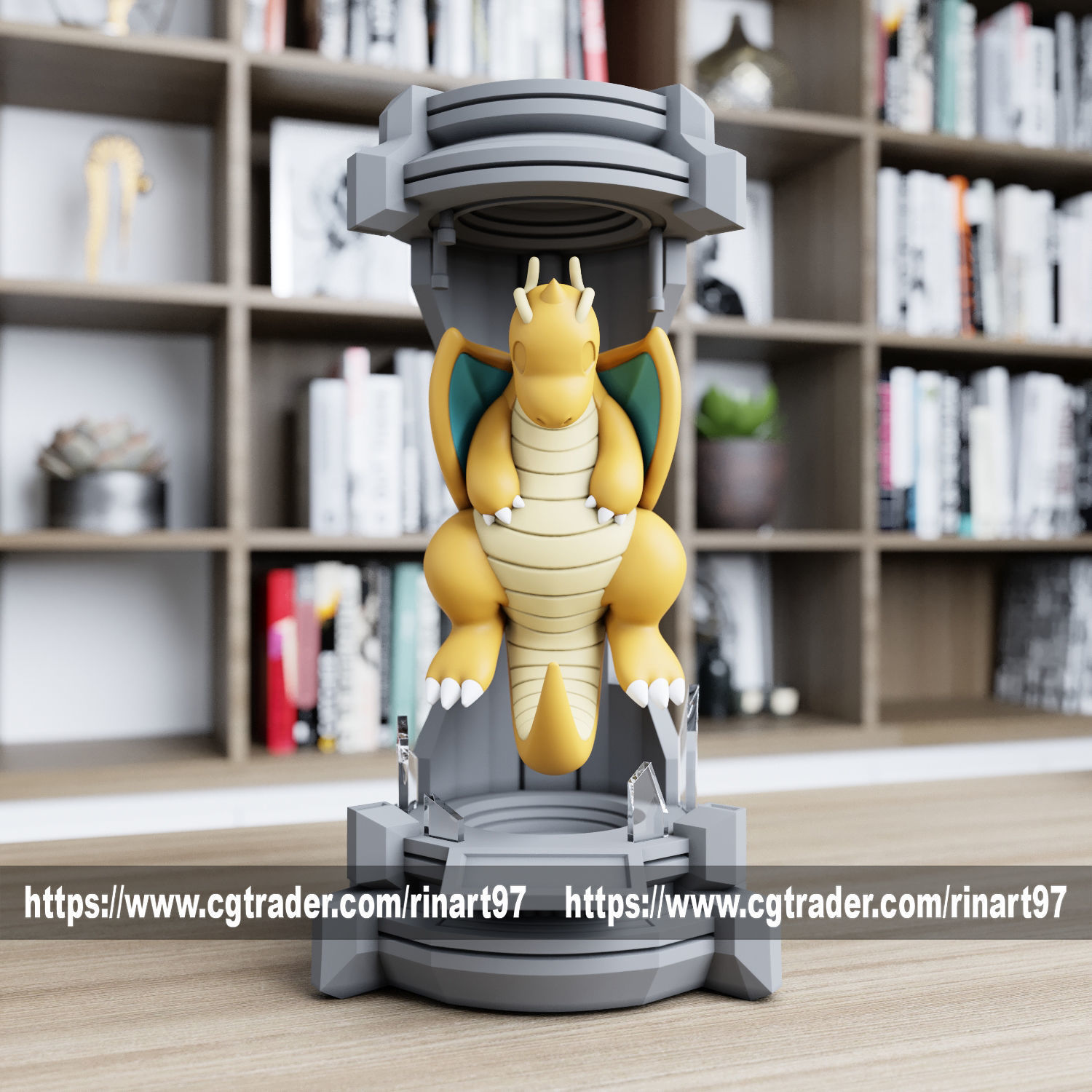 Dragonite in the lab from pokemon 3D model 3D printable | CGTrader