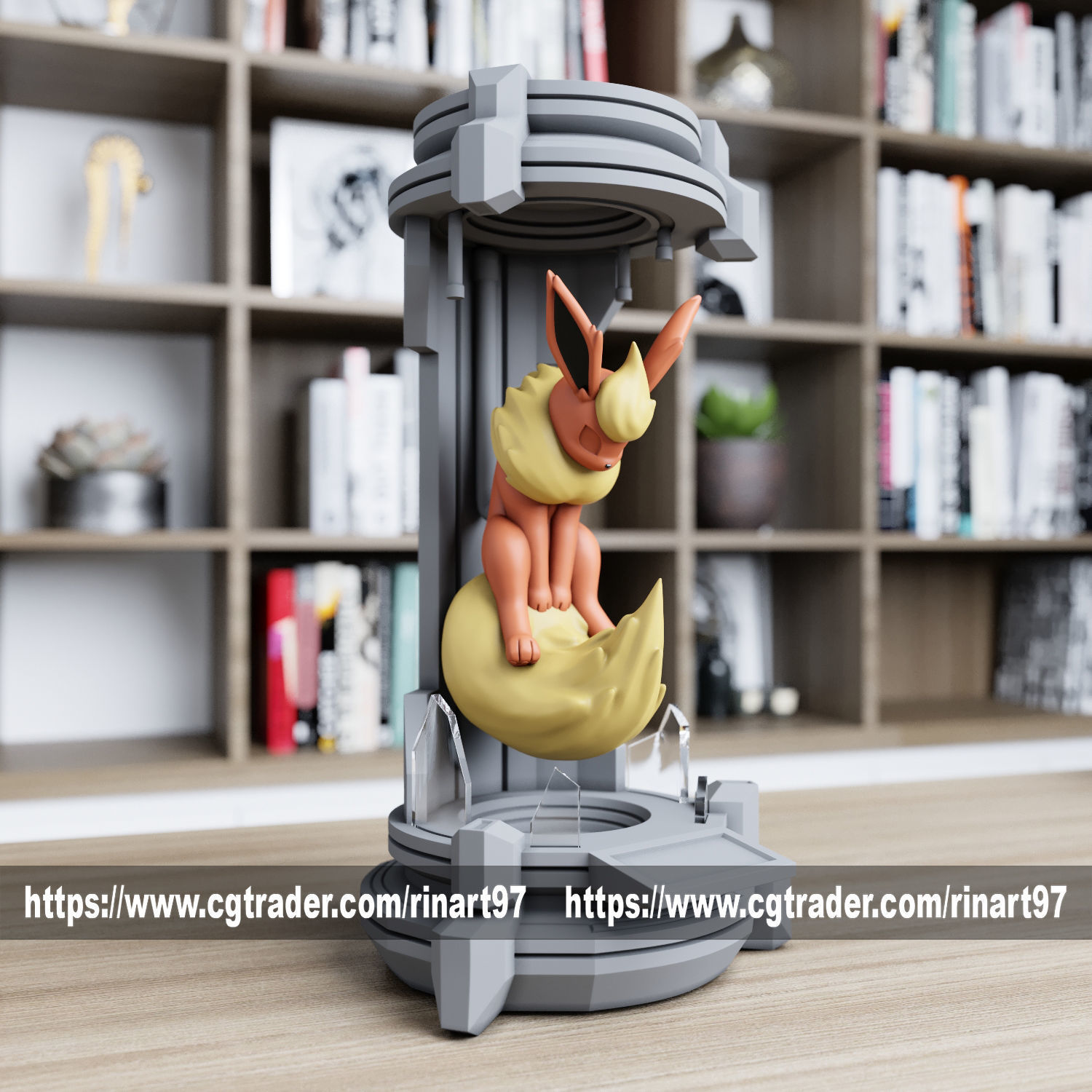 Flareon in the lab from pokemon 3D model 3D printable | CGTrader