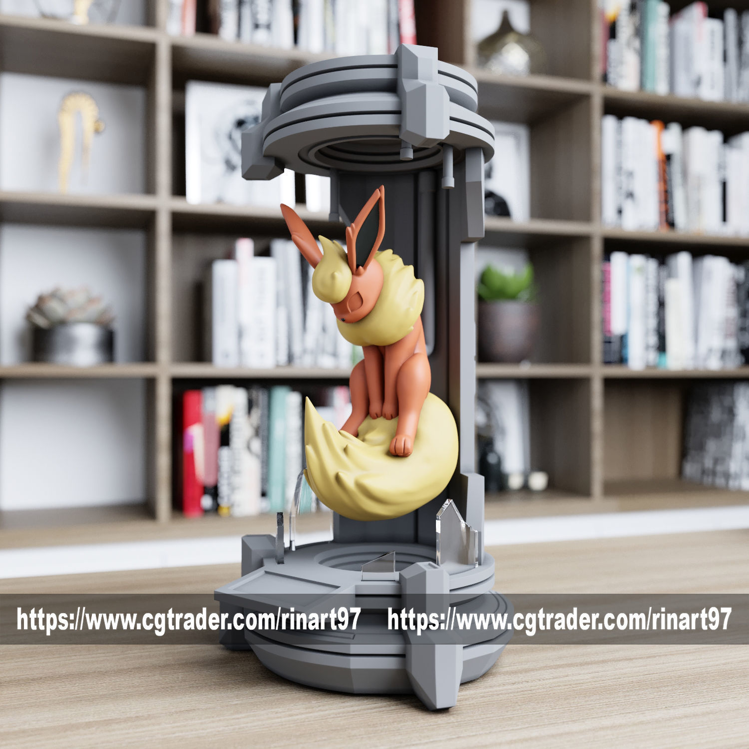 Flareon in the lab from pokemon 3D model 3D printable | CGTrader