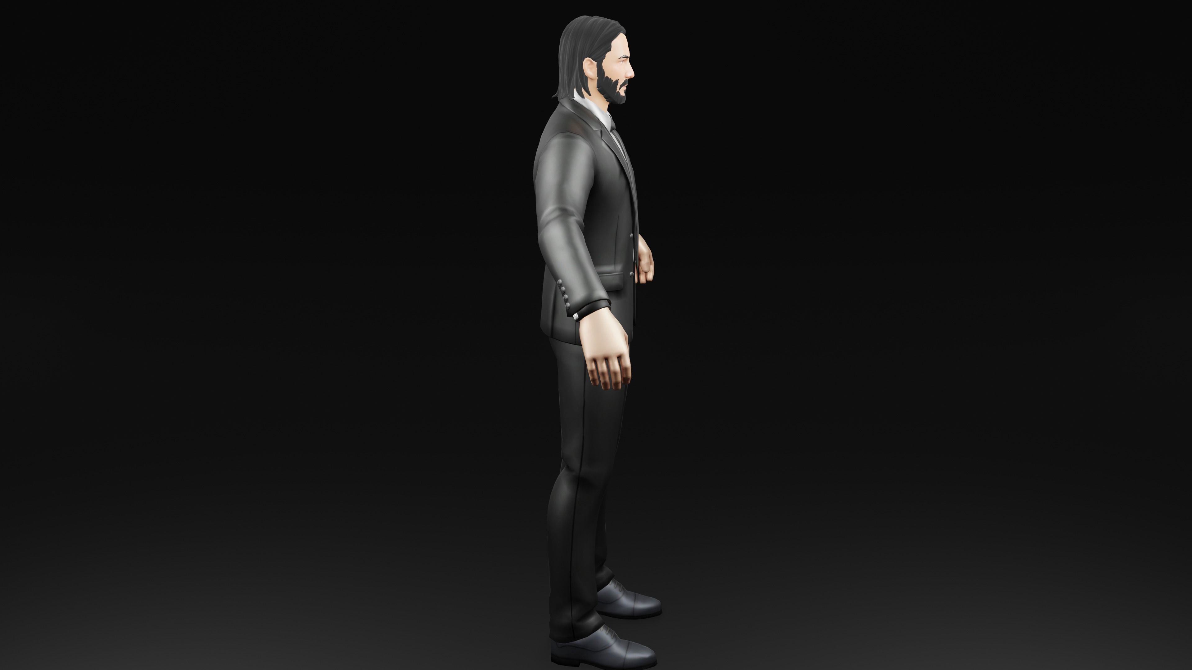 John Wick Rigged Model 3D model rigged | CGTrader