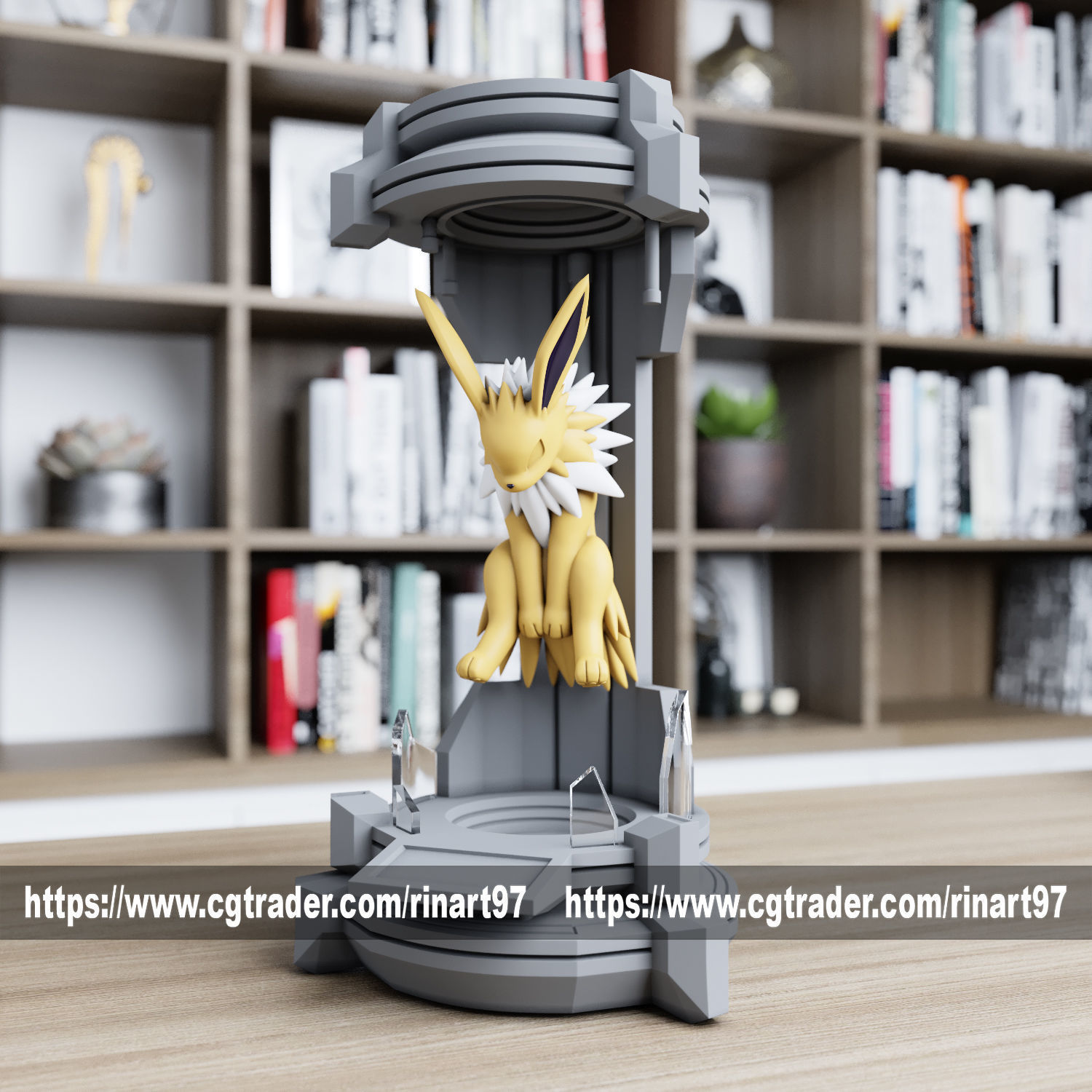 Jolteon in the lab from pokemon 3D model 3D printable | CGTrader