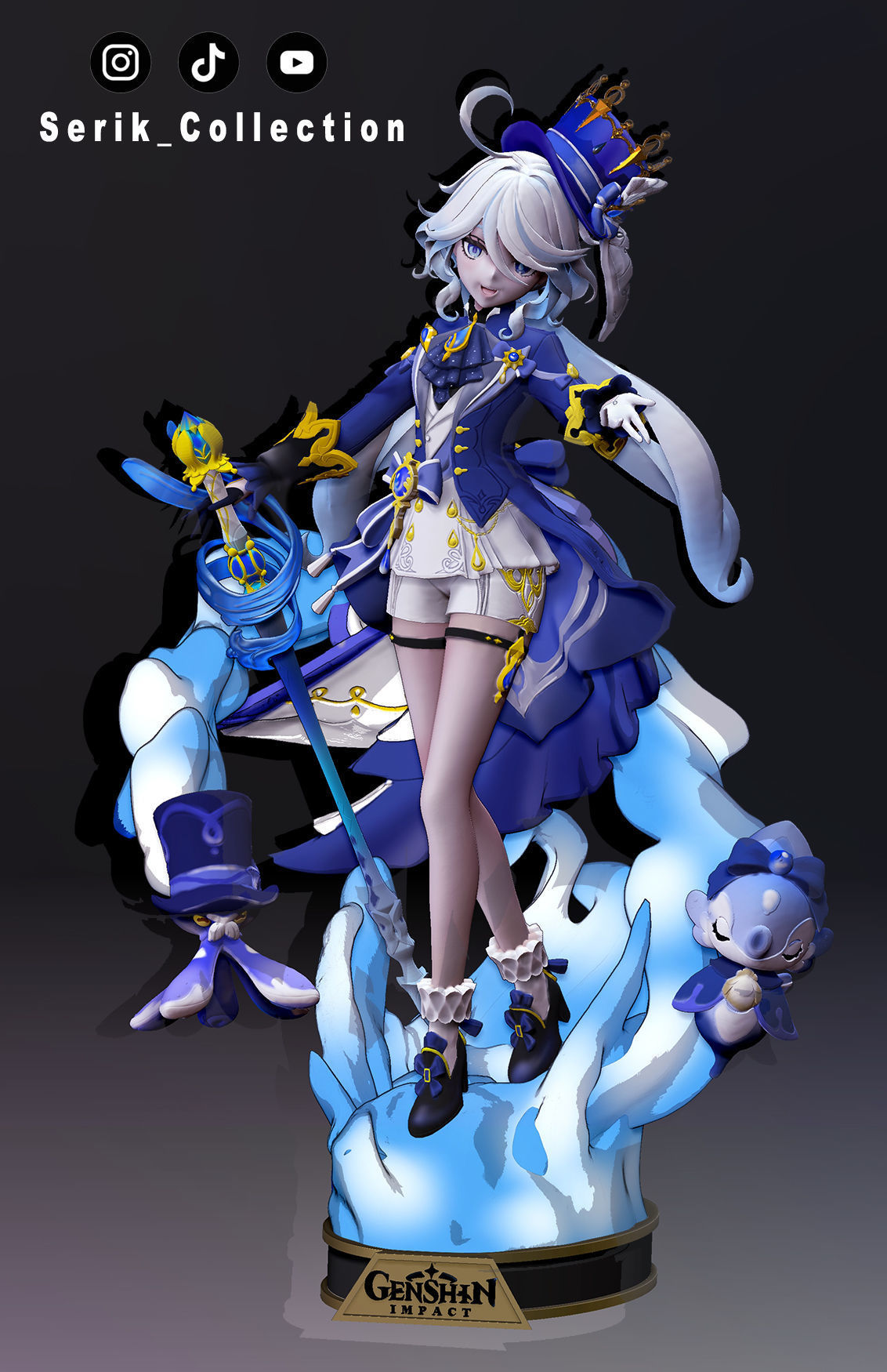 FURINA GENSHIN IMPACT - FOCALORS 3D model 3D printable | CGTrader