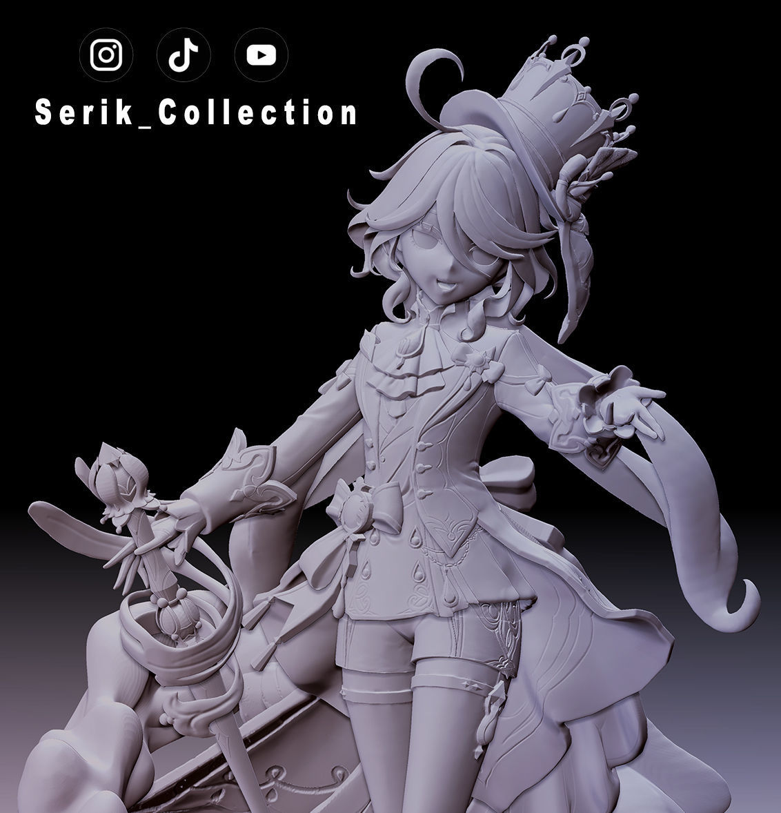 FURINA GENSHIN IMPACT - FOCALORS 3D model 3D printable | CGTrader