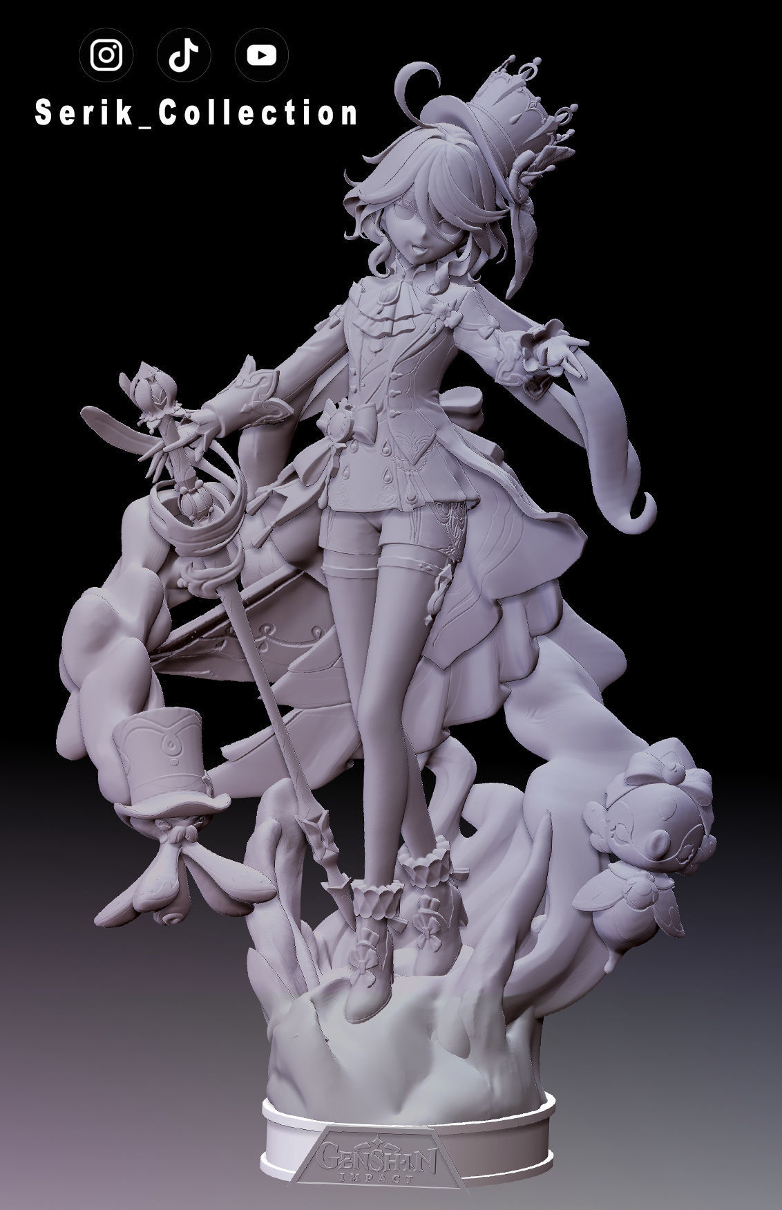 FURINA GENSHIN IMPACT - FOCALORS 3D model 3D printable | CGTrader