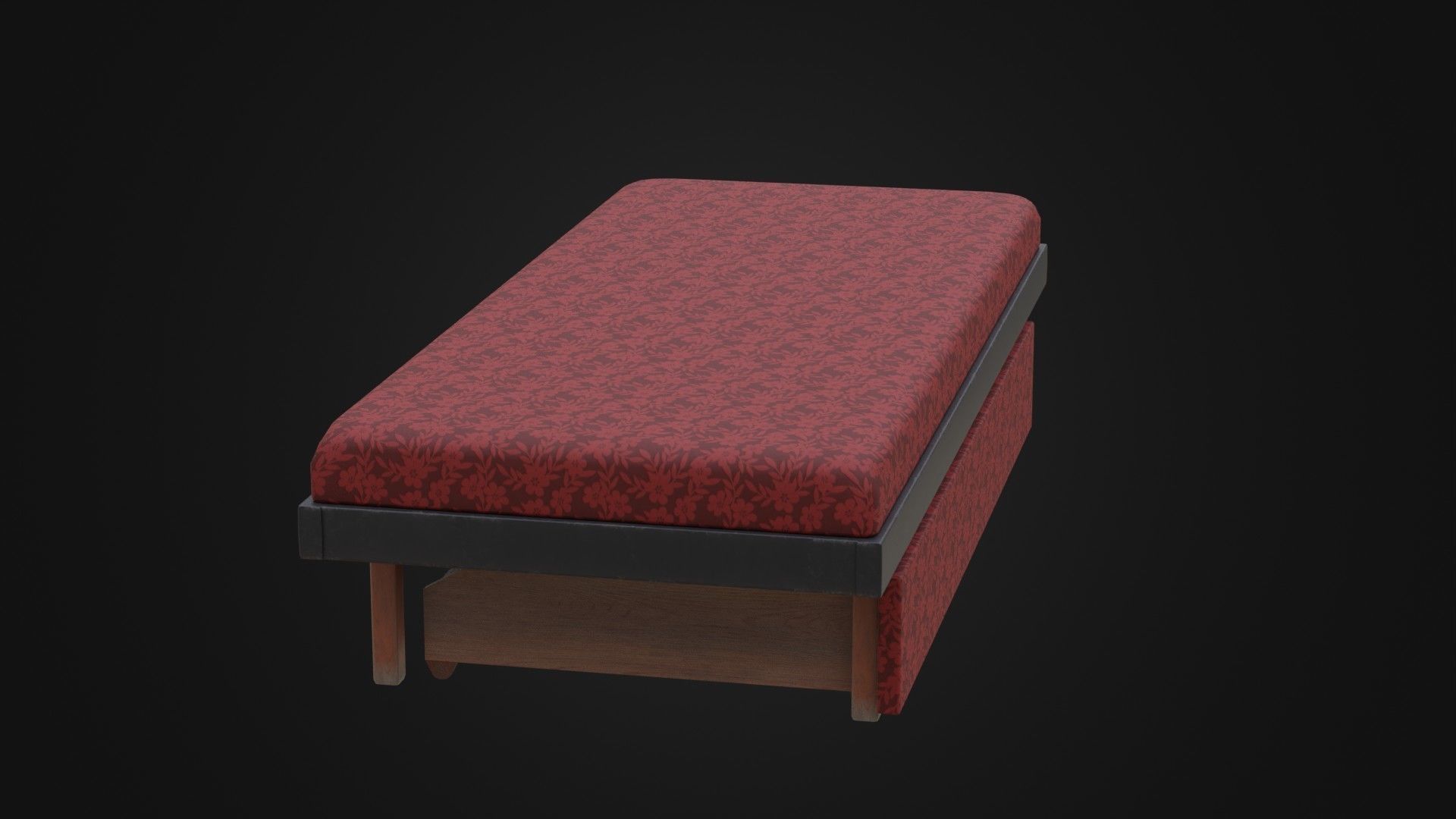 3D model Old worn soviet bed VR / AR / low-poly | CGTrader