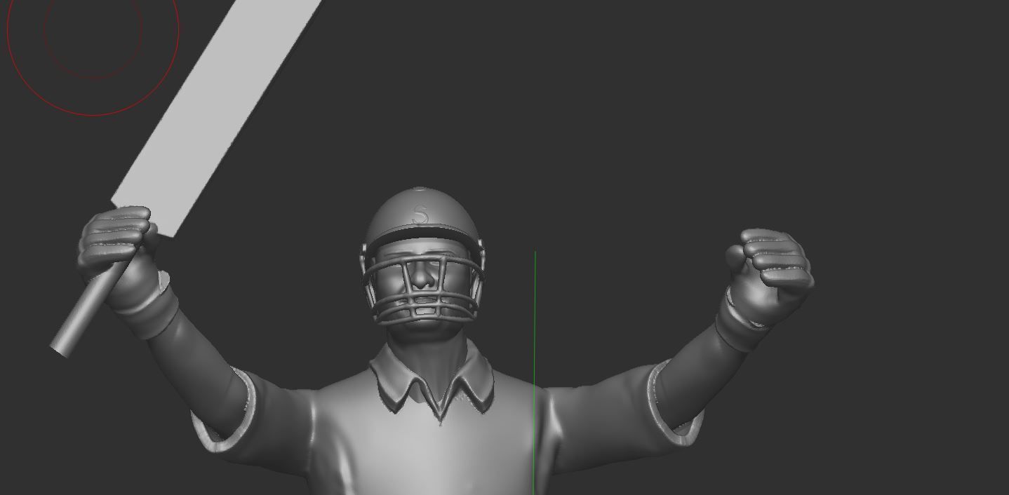 indian cricket player 3D model 3D printable | CGTrader