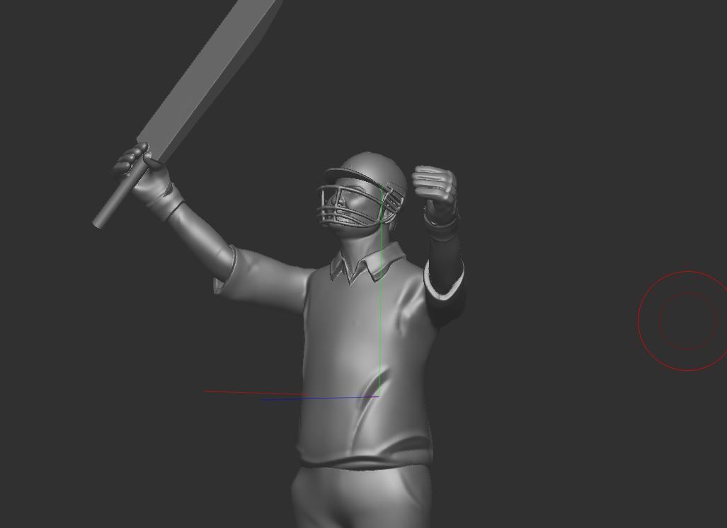 indian cricket player 3D model 3D printable | CGTrader