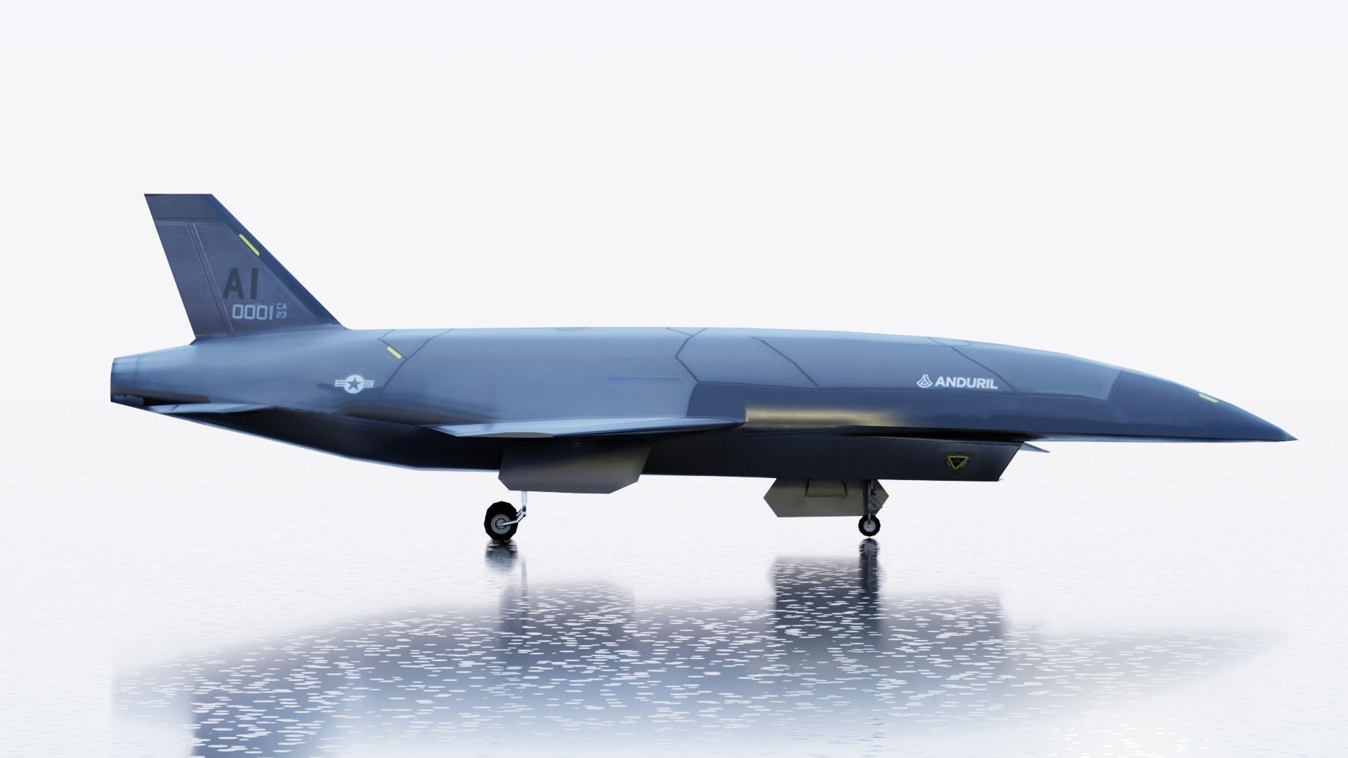 3D model Anduril Fury UAV VR / AR / low-poly | CGTrader