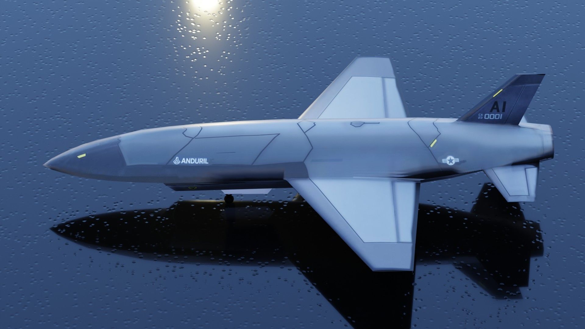 3D model Anduril Fury UAV VR / AR / low-poly | CGTrader
