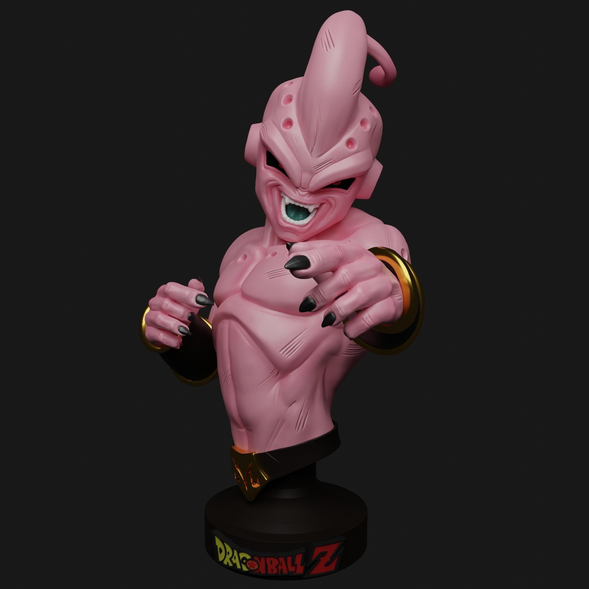 KID BUU DRAGON BALL BUST 3D model 3D printable | CGTrader
