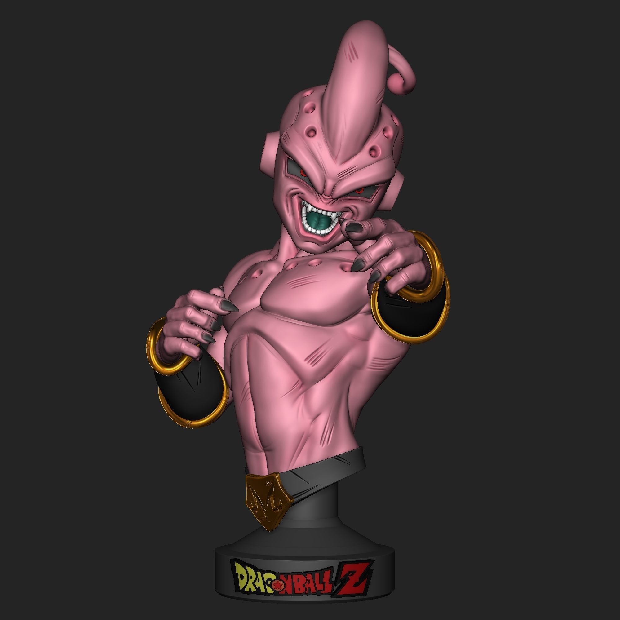 KID BUU DRAGON BALL BUST 3D model 3D printable | CGTrader