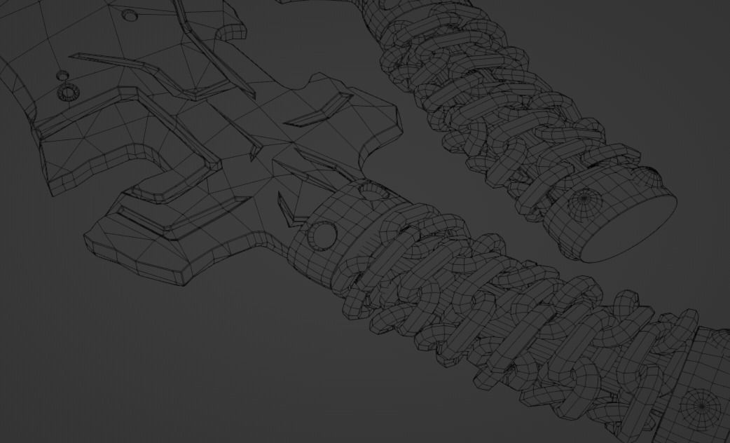 3D model Demon blade Kratos VR / AR / low-poly | CGTrader