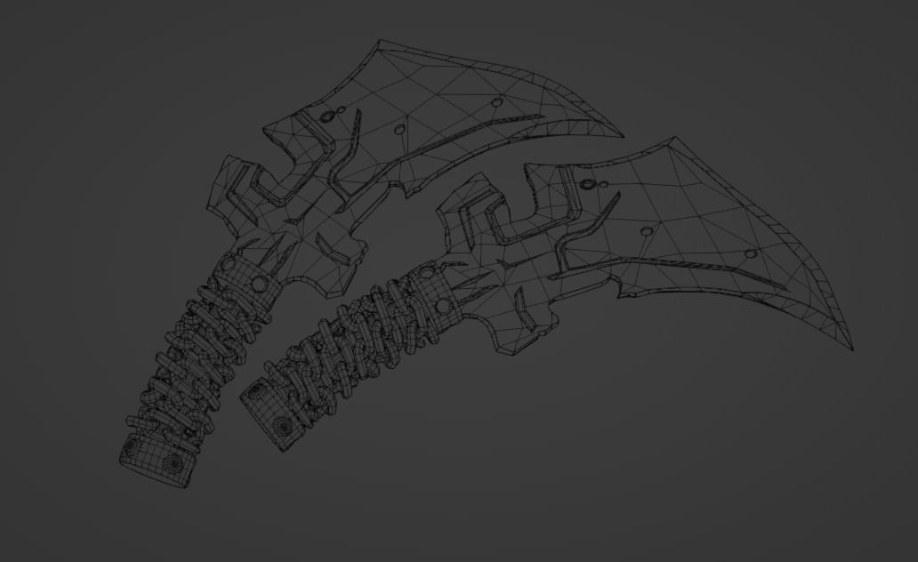 3D model Demon blade Kratos VR / AR / low-poly | CGTrader