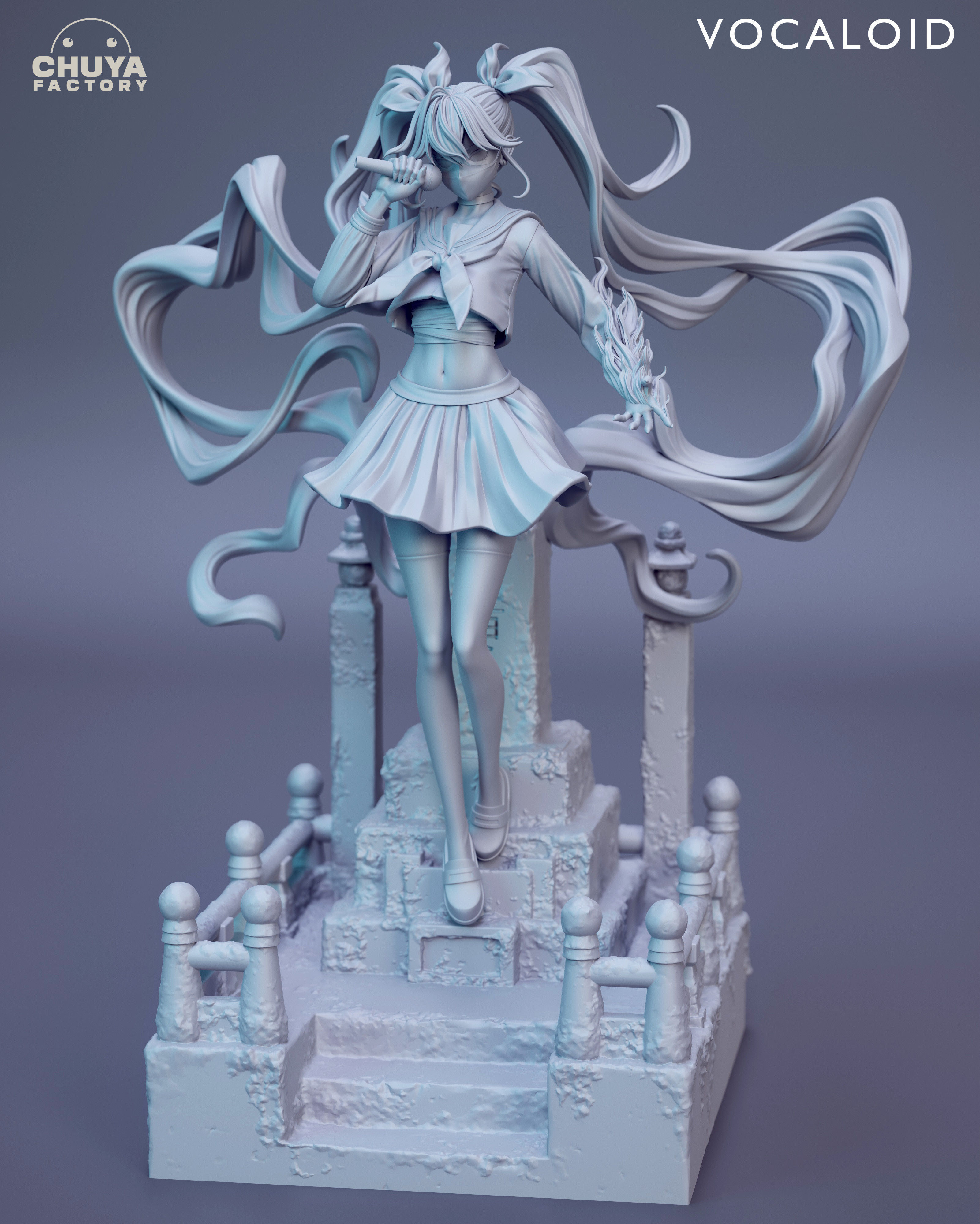 Hatsune Miku 3D model 3D printable | CGTrader