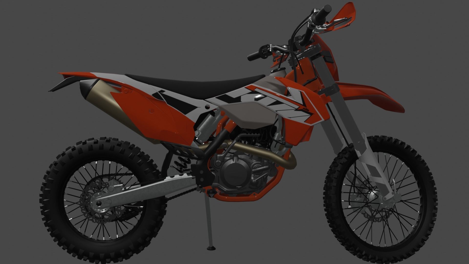 2023 KTM XC-350F 3D model | CGTrader