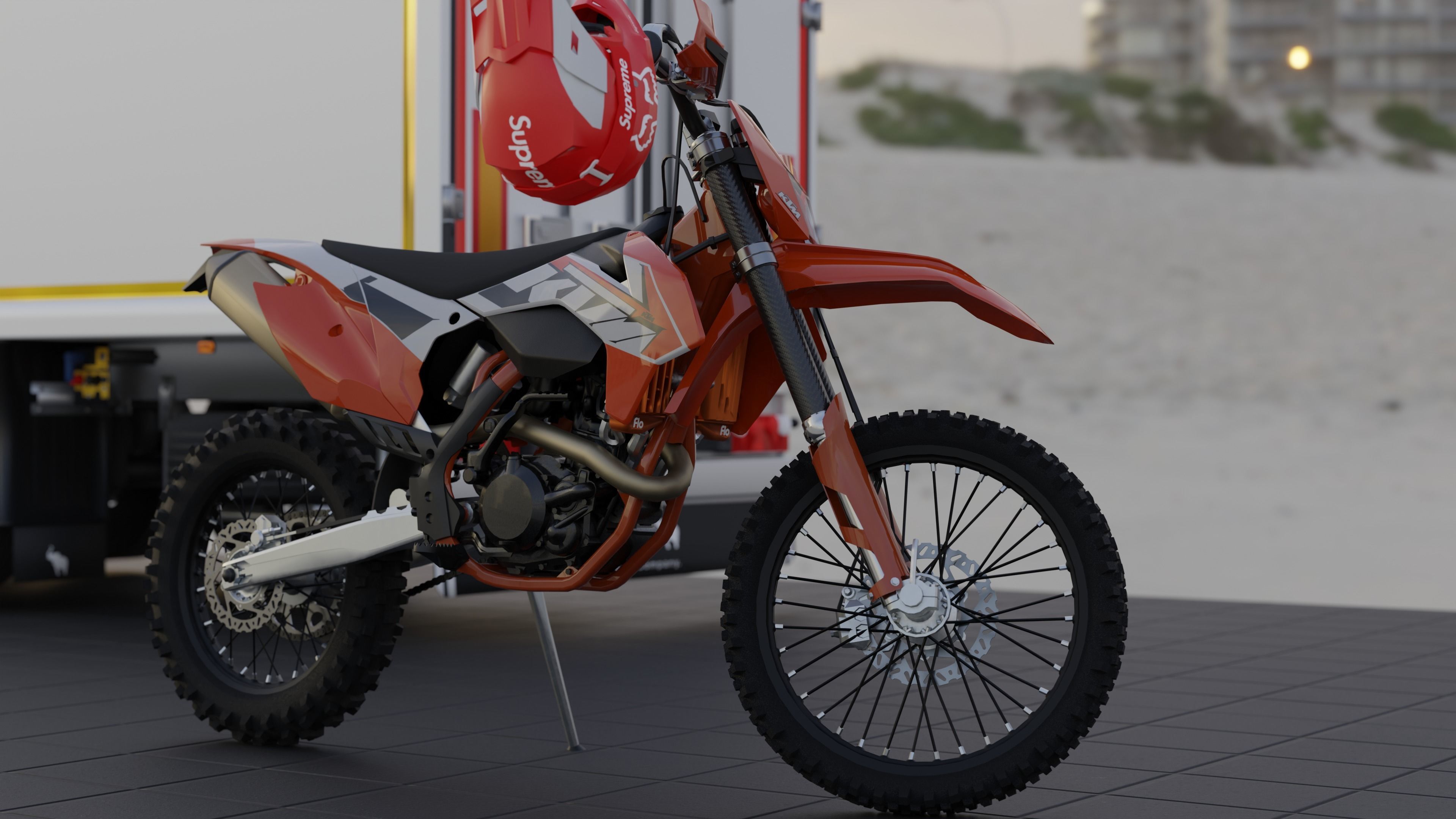 2023 KTM XC-350F 3D model | CGTrader
