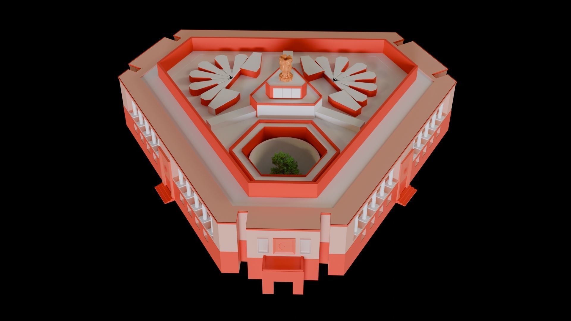 Indian Parliament 3D model | CGTrader