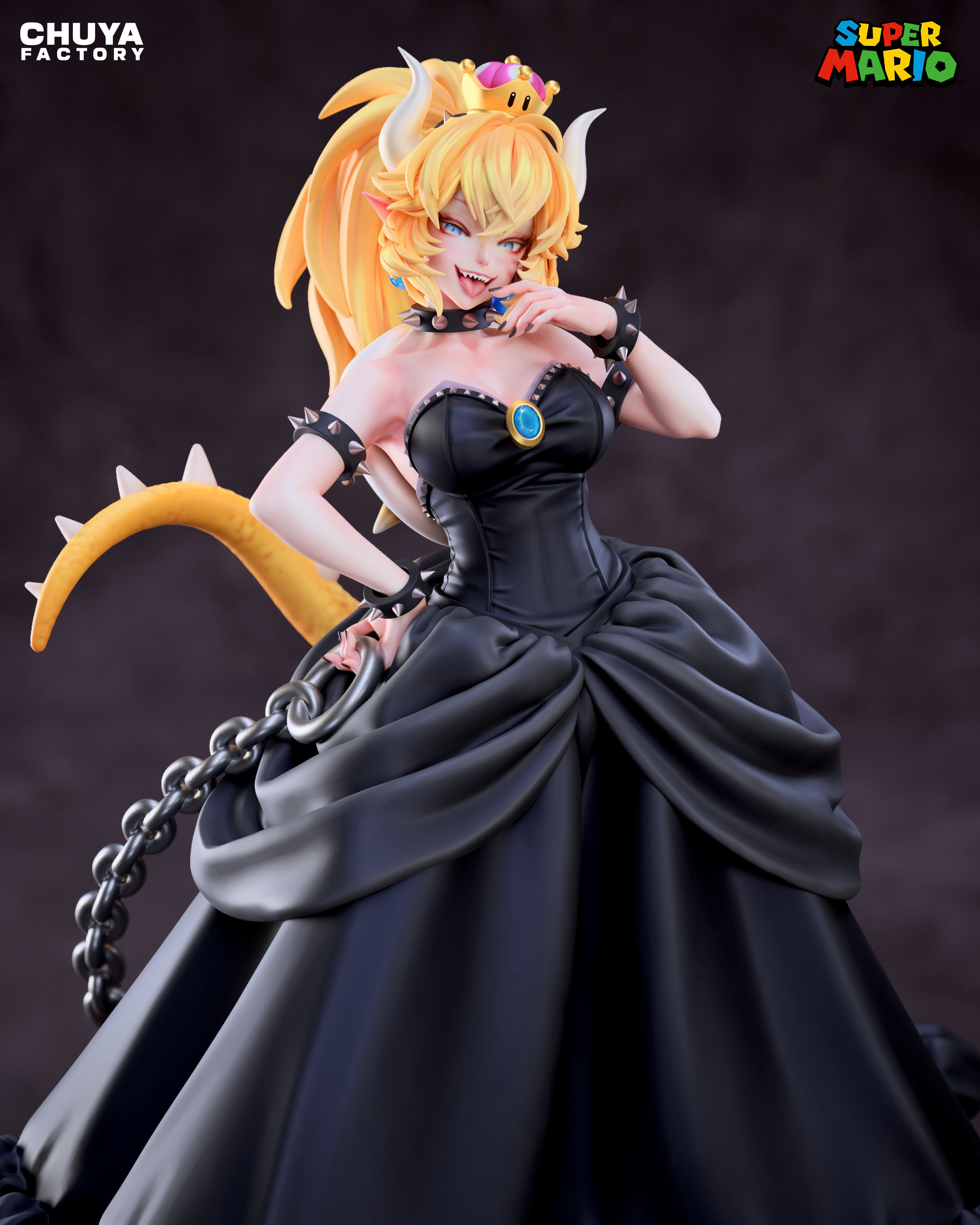 Bowsette 3D model 3D printable | CGTrader