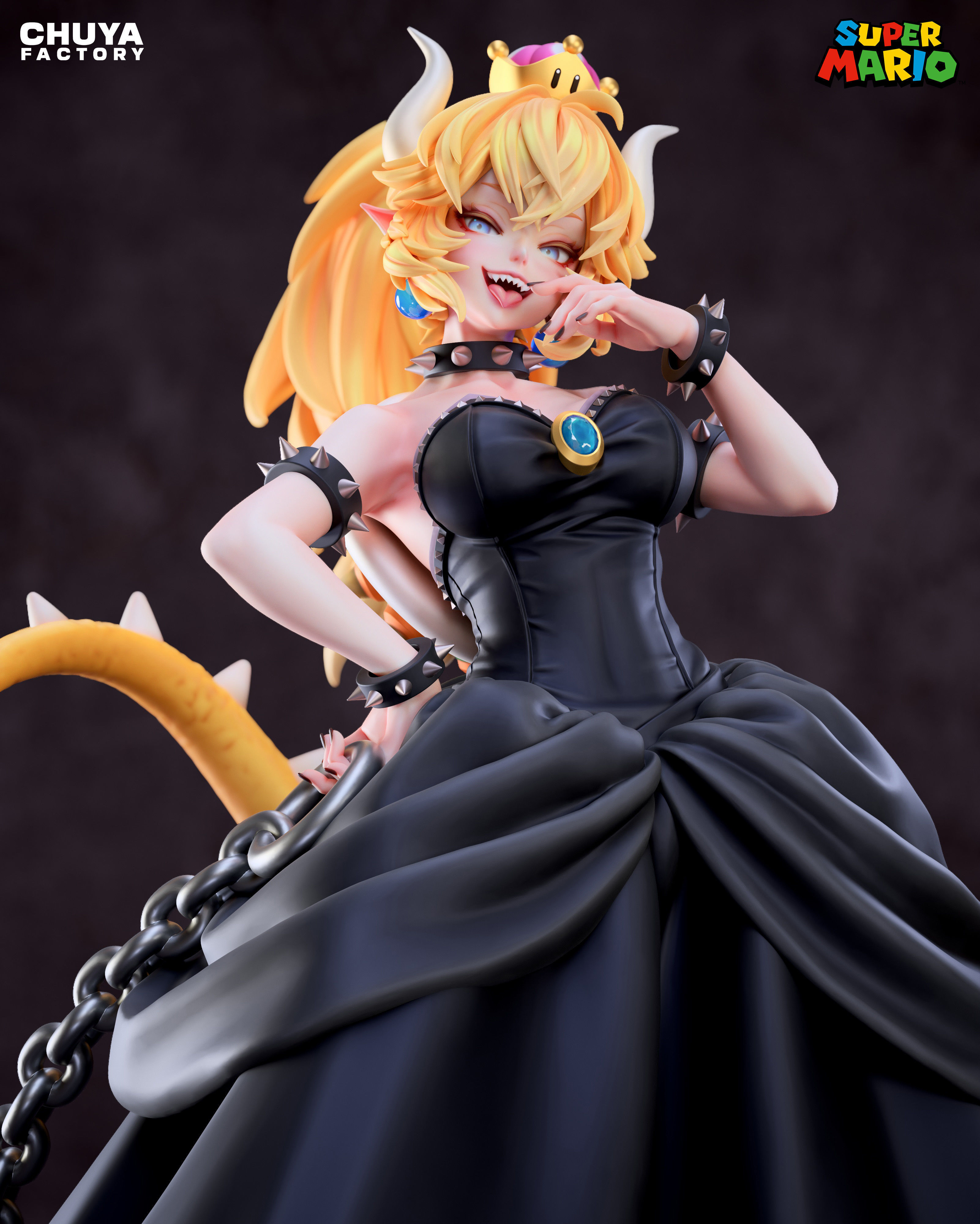 Bowsette 3D model 3D printable | CGTrader