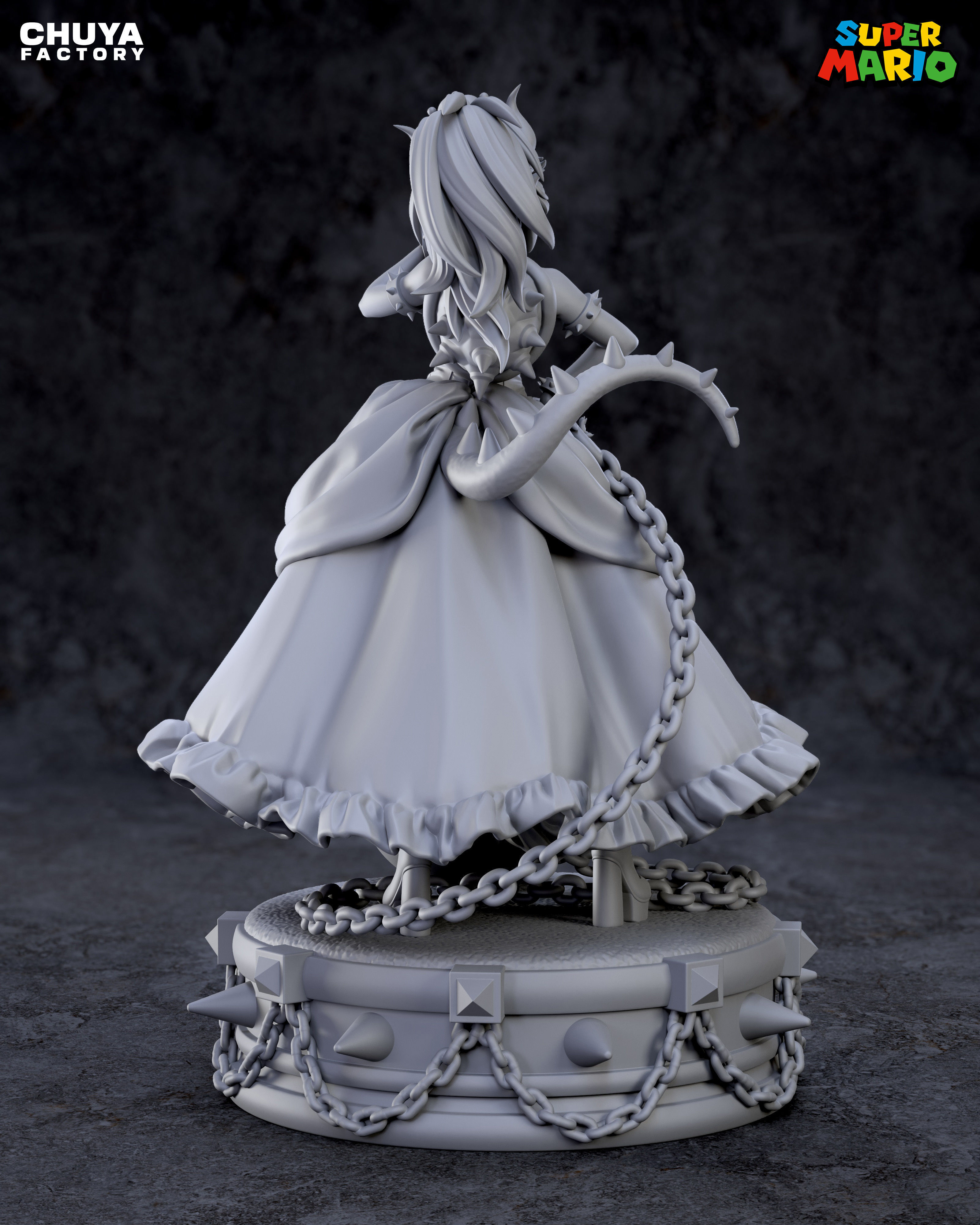 Bowsette 3D model 3D printable | CGTrader