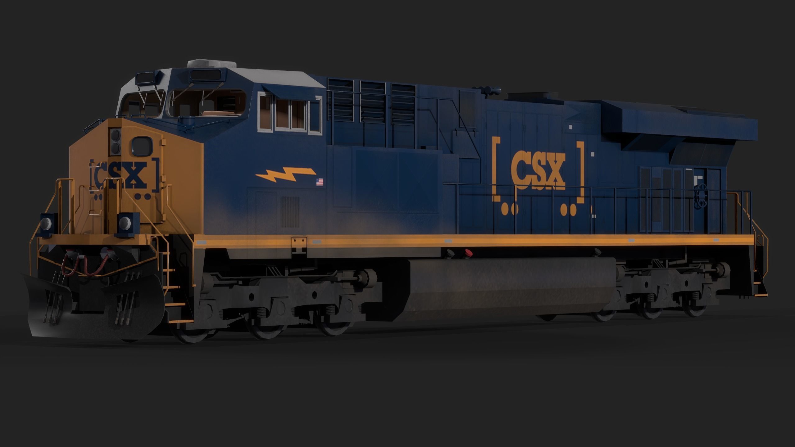 ES44AC free VR / AR / low-poly 3D model | CGTrader