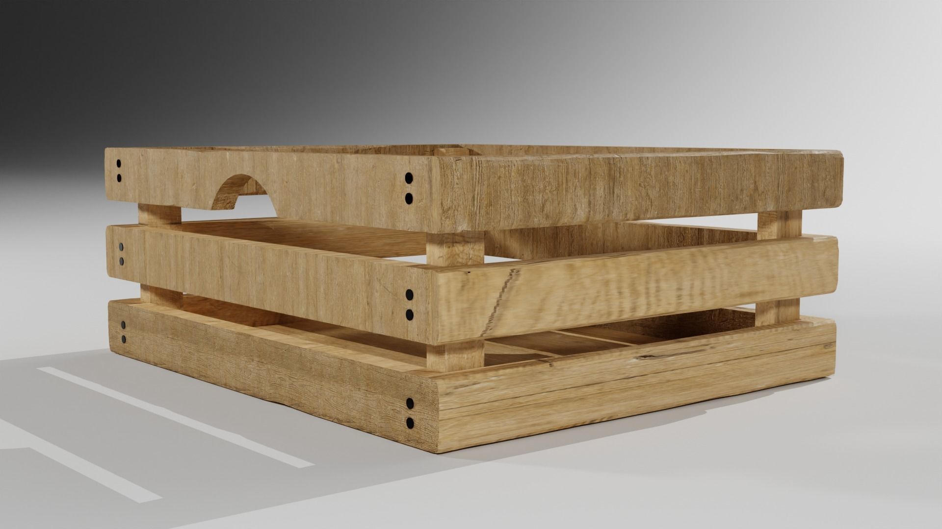 3D model Realistic Wooden Crate 3D Model VR / AR / low-poly | CGTrader