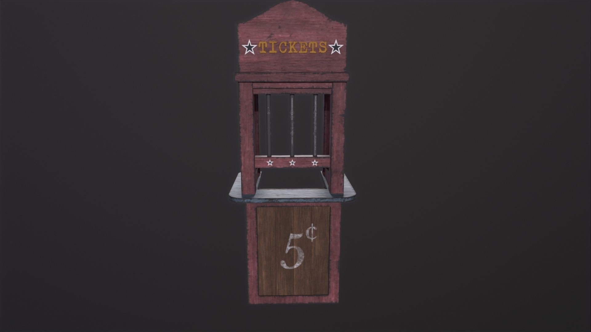 3D model circus ticket stall 3D Model VR / AR / low-poly | CGTrader